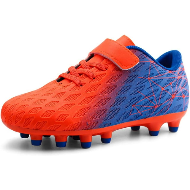 Kids Firm Ground Soccer Cleats Boys Girls Athletic Outdoor Football ...