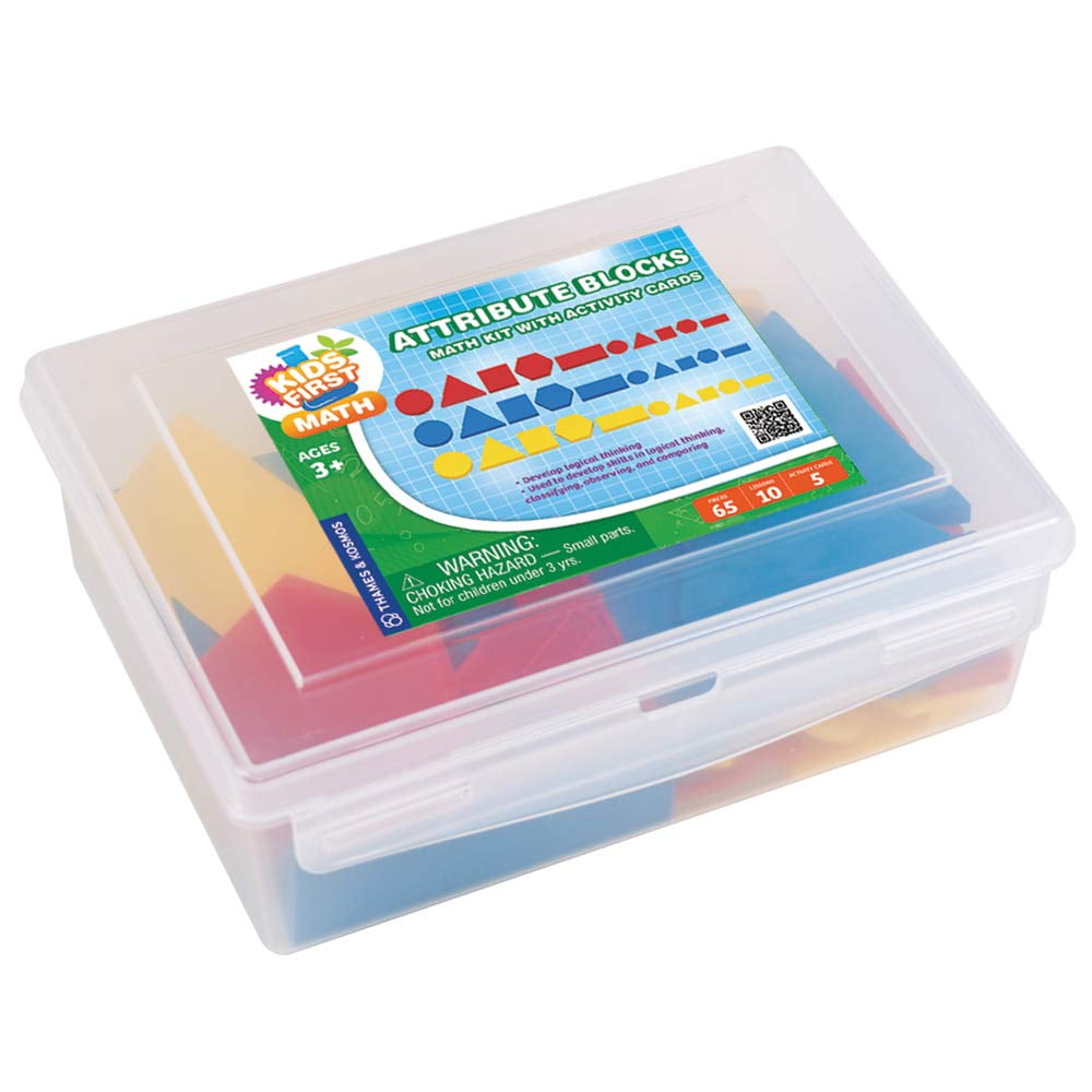 Kids First Math: Attribute DHF10 Blocks Math Kit with Activity Cards ...