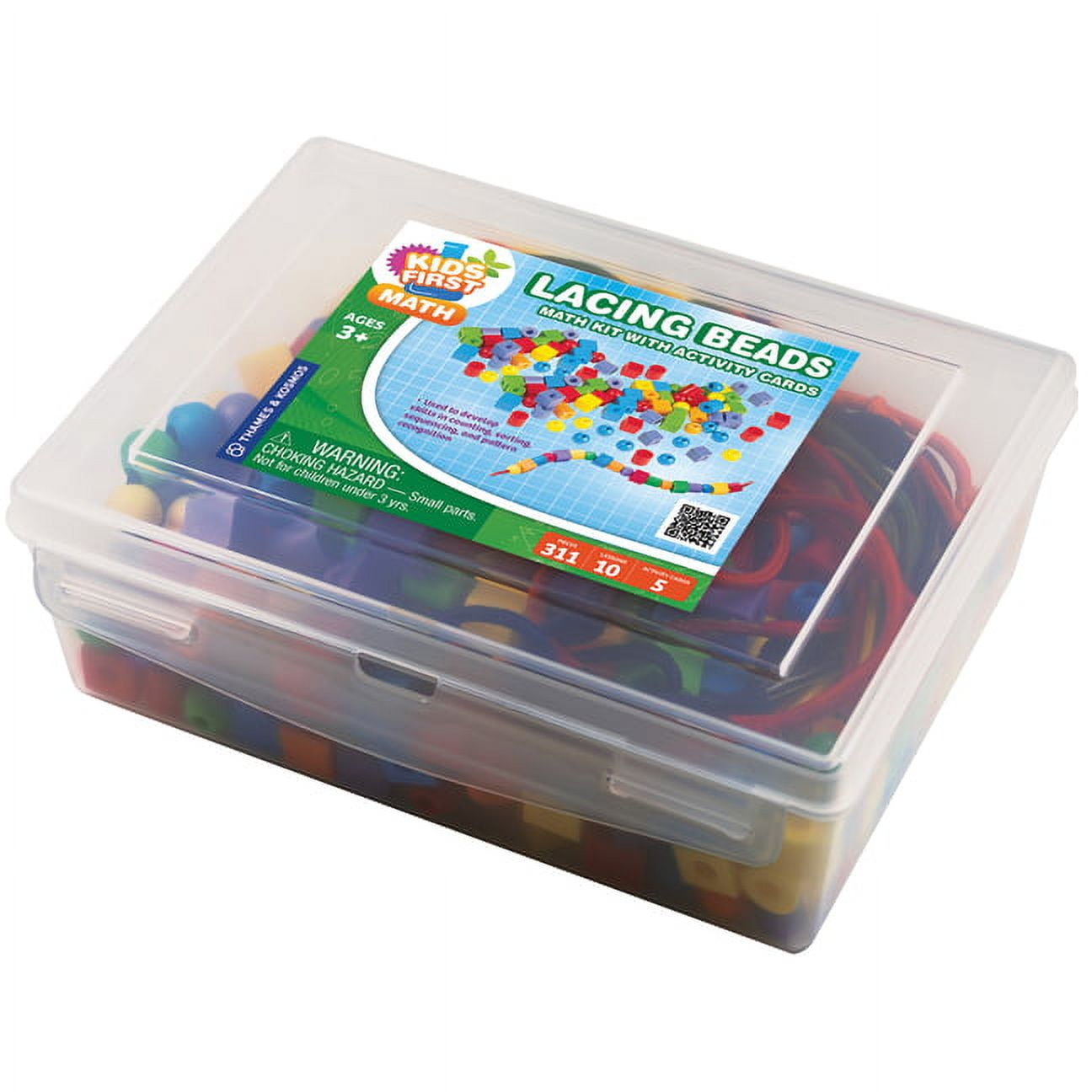 Kids First Math: Lacing Beads Math Kit with Activity Cards - Walmart.com