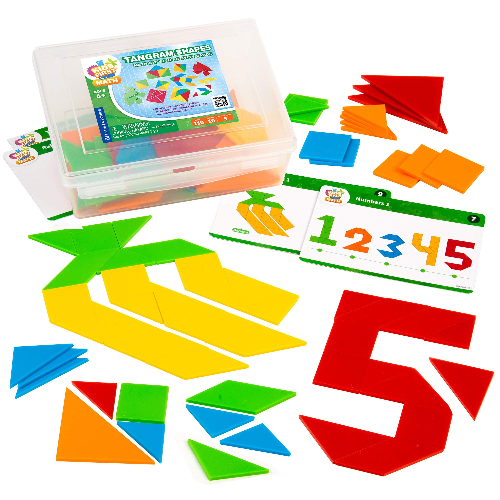 Kids First Math: Tangram OIF8 Shapes Math Kit w/Activity Colorful ...