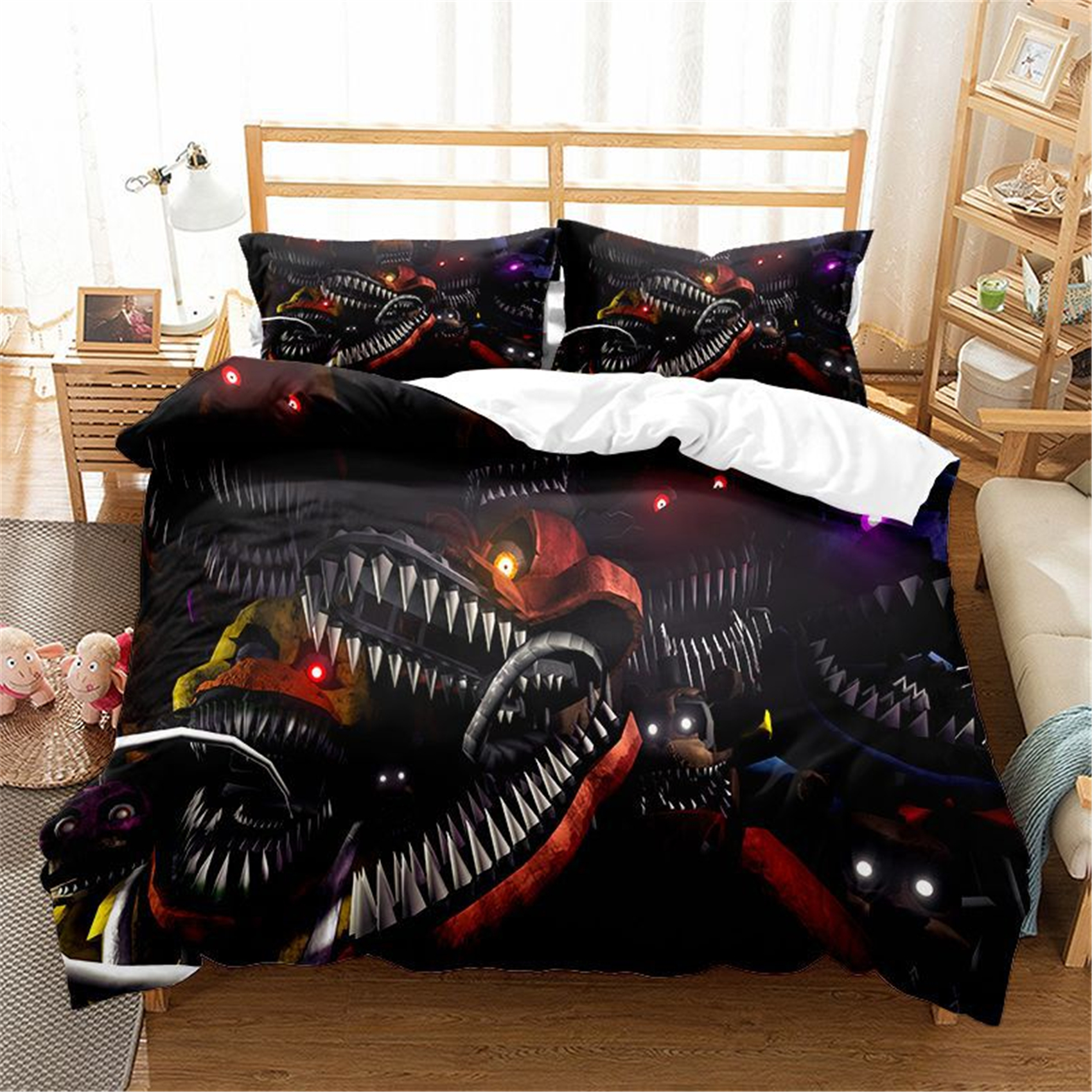 Kids Five Nights at Freddy's Duvet Cover Sets Luxury Ultra Soft Bedding ...
