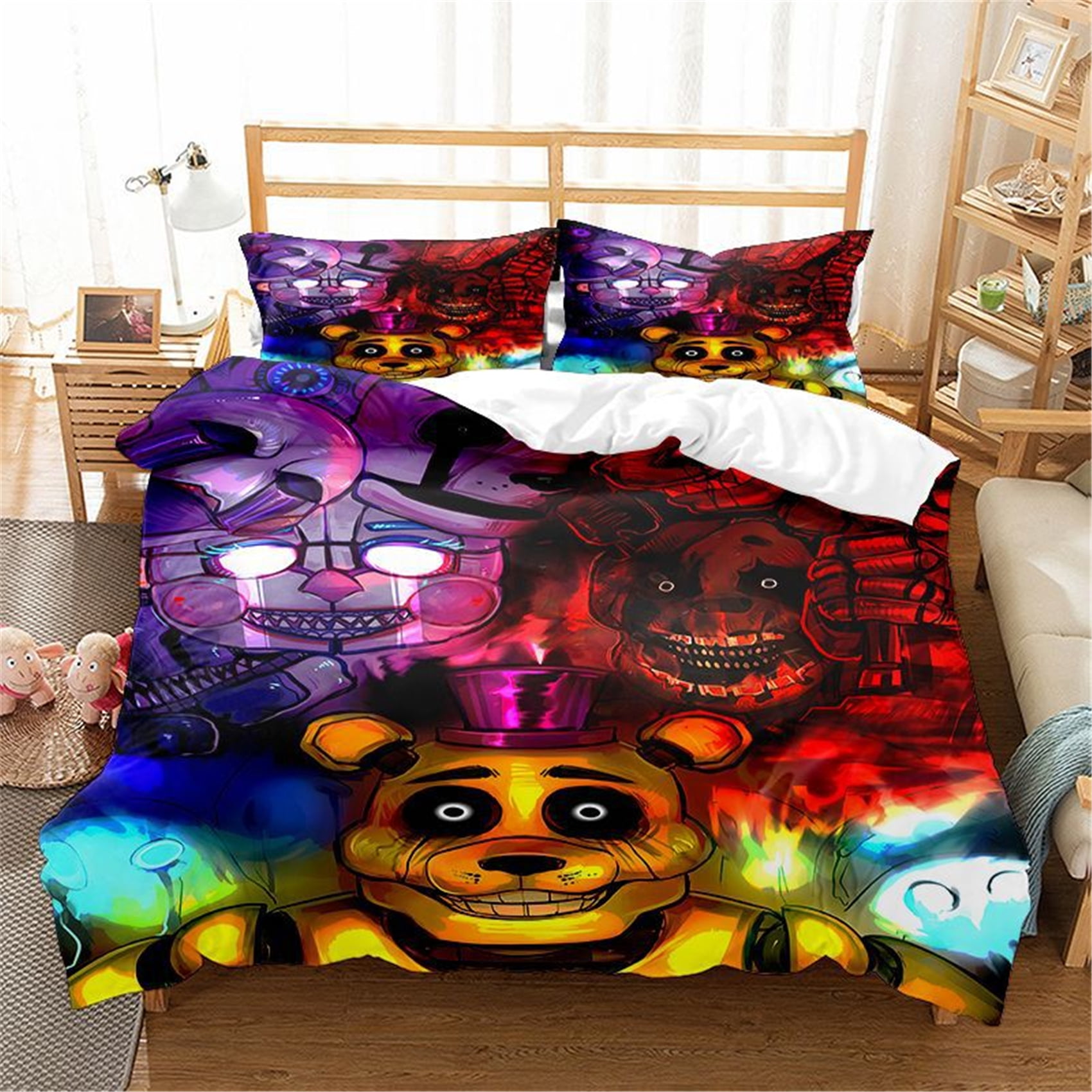 Kids Five Nights at Freddy's Duvet Cover Sets Luxury Ultra Soft Bedding ...