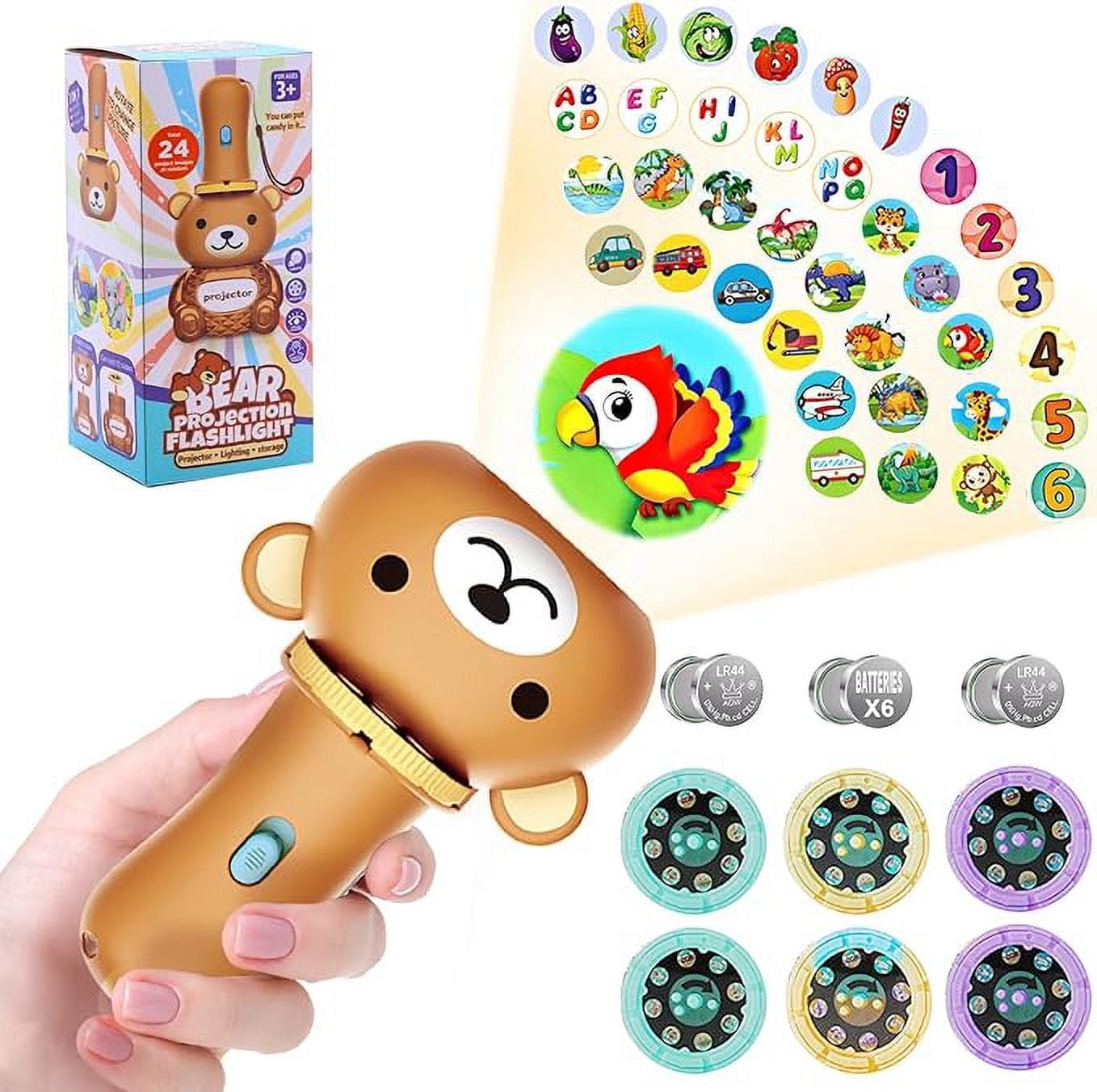 Flashlight Projector Toy with 64 Projector Include Dinosaurs, Vehicles ...
