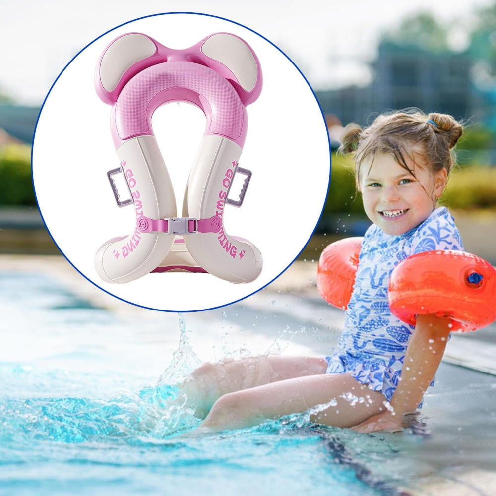Kids Float Vest Inflatable Swim Vest Jacket Pool Floaties Inflatable Swimming Ring with ...
