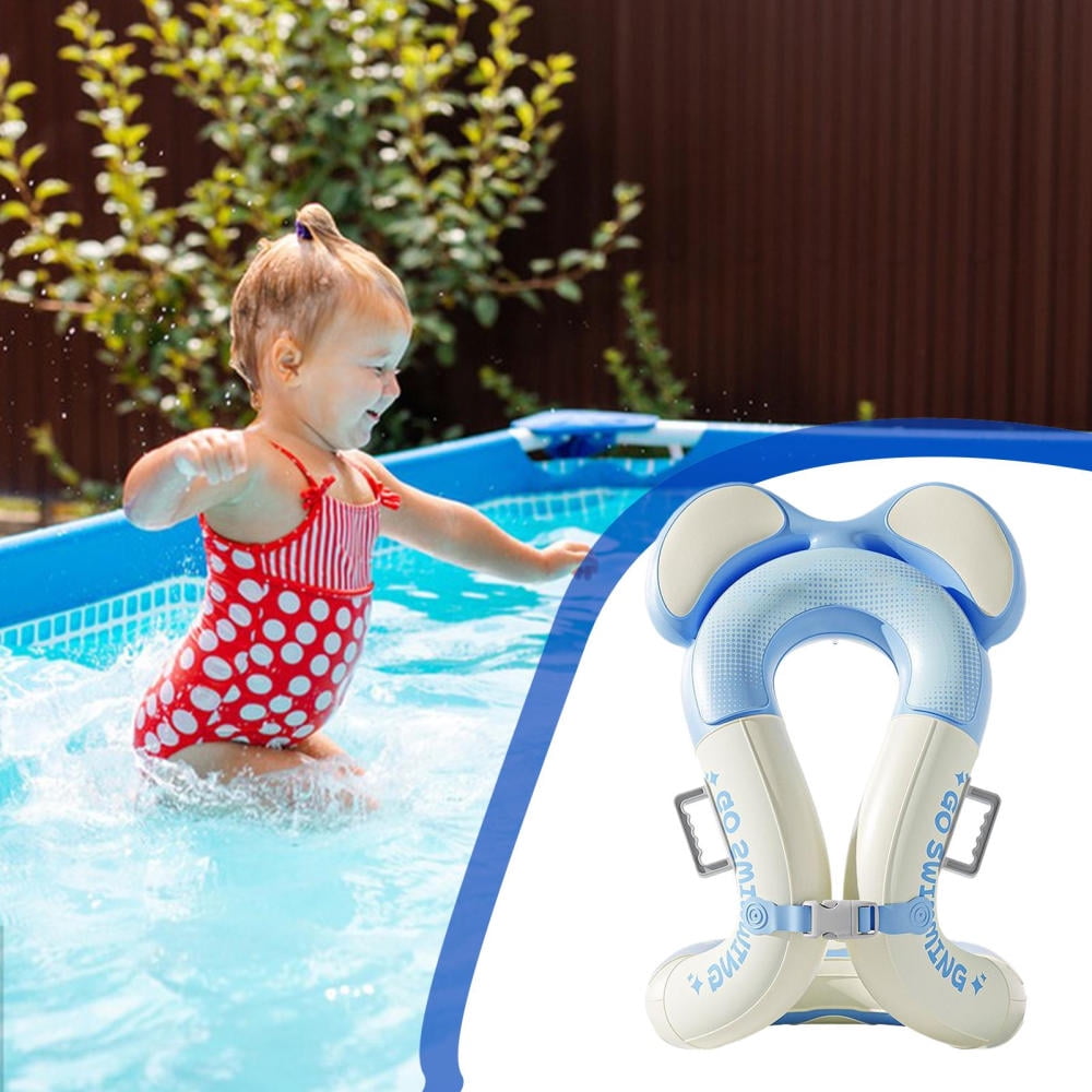 Kids Float Vest Inflatable Swim Vest Jacket Pool Floaties Inflatable ...
