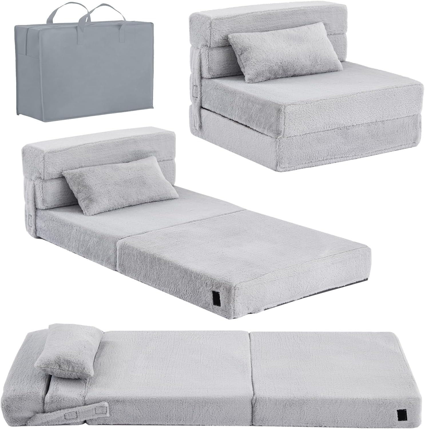 Kids Floor Mattress Bed for Toddler, Child Fold Up Sofa Couch ...