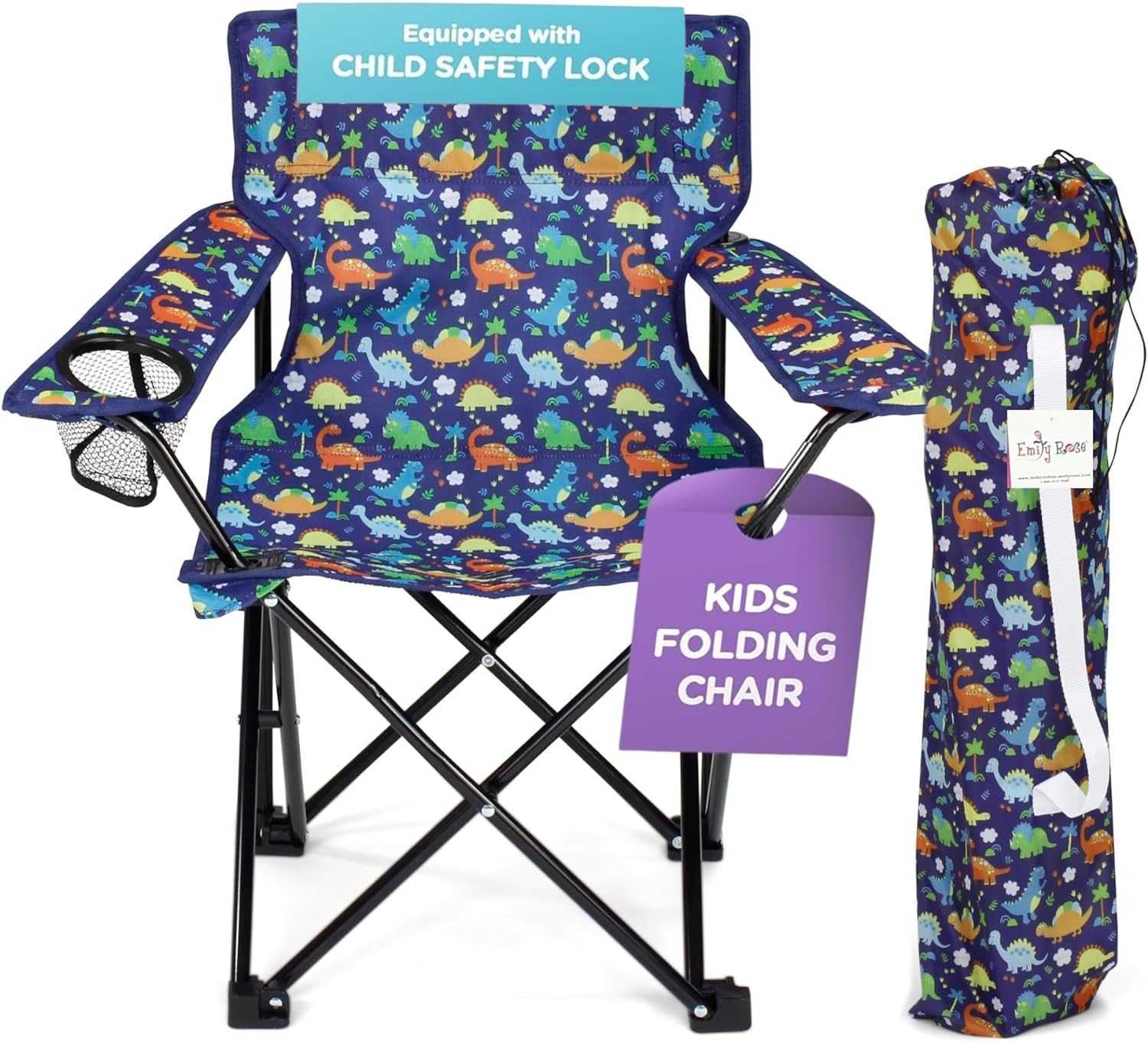Kids Folding Chair | Beach Chair with Safety Lock- Camping Chair for ...