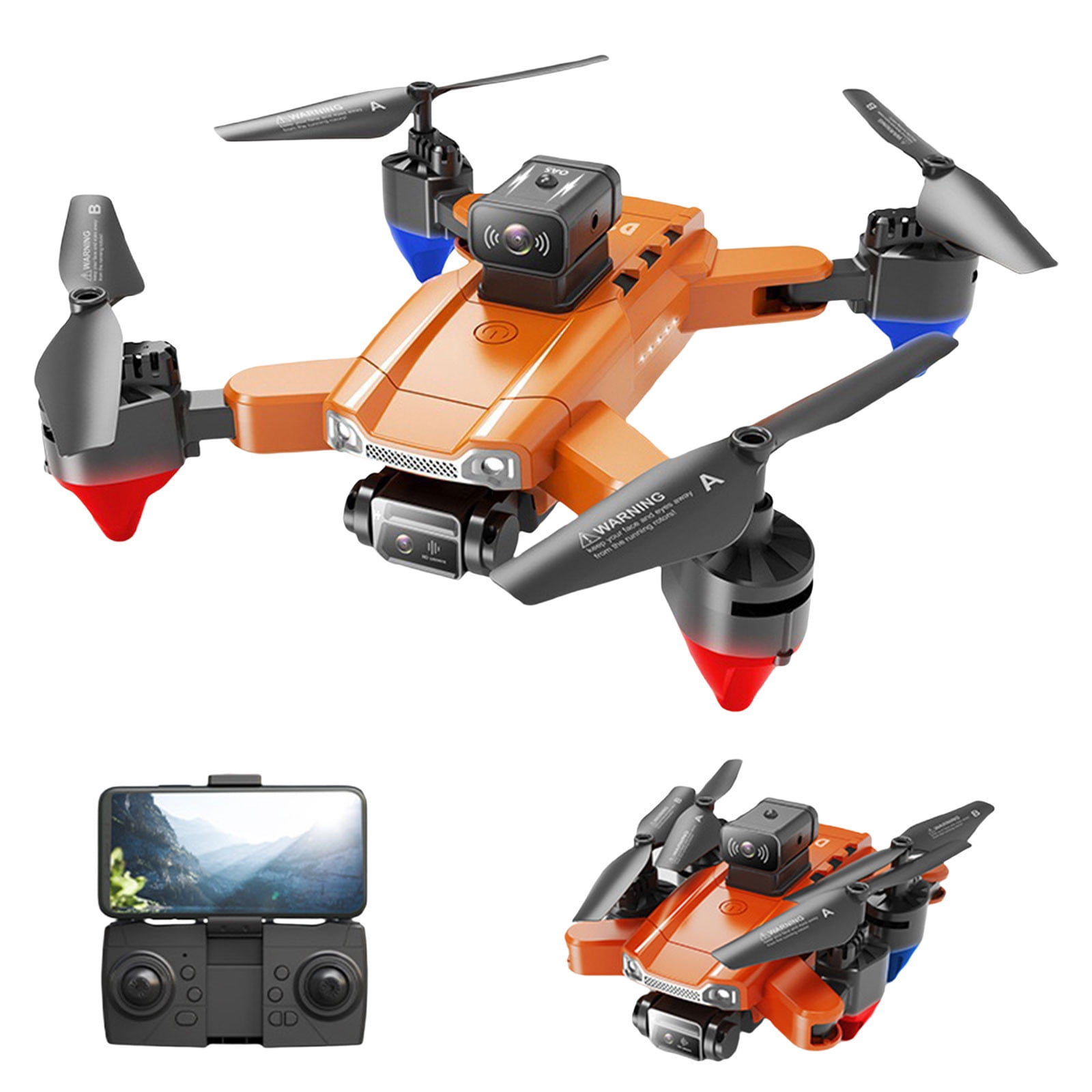 Kids Folding Remote Control Drone with Obstacle Avoidance, HD Aerial ...