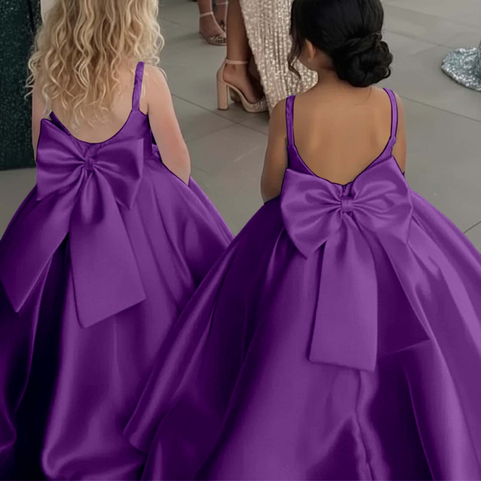 Kids Formal Dresses for Girls Purple Dress for Girls Tulle Dress for ...
