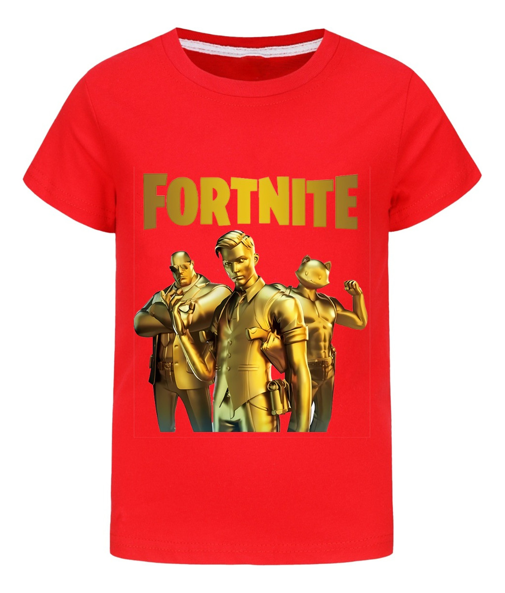 Kids Fortnite Golden Legends T-Shirt Short Sleeve Gaming Tee Boys Girls ...