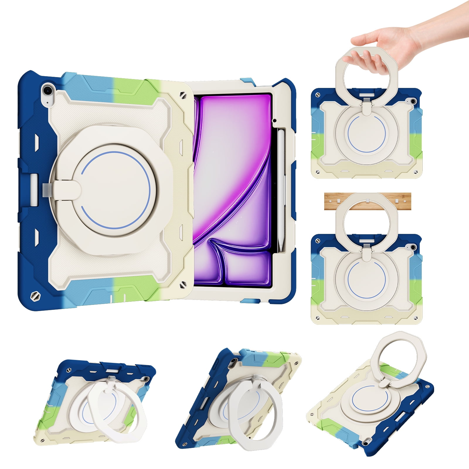 Kids Friendly Tablet Case for iPad Air 11" (2024) with Portable Handle ...