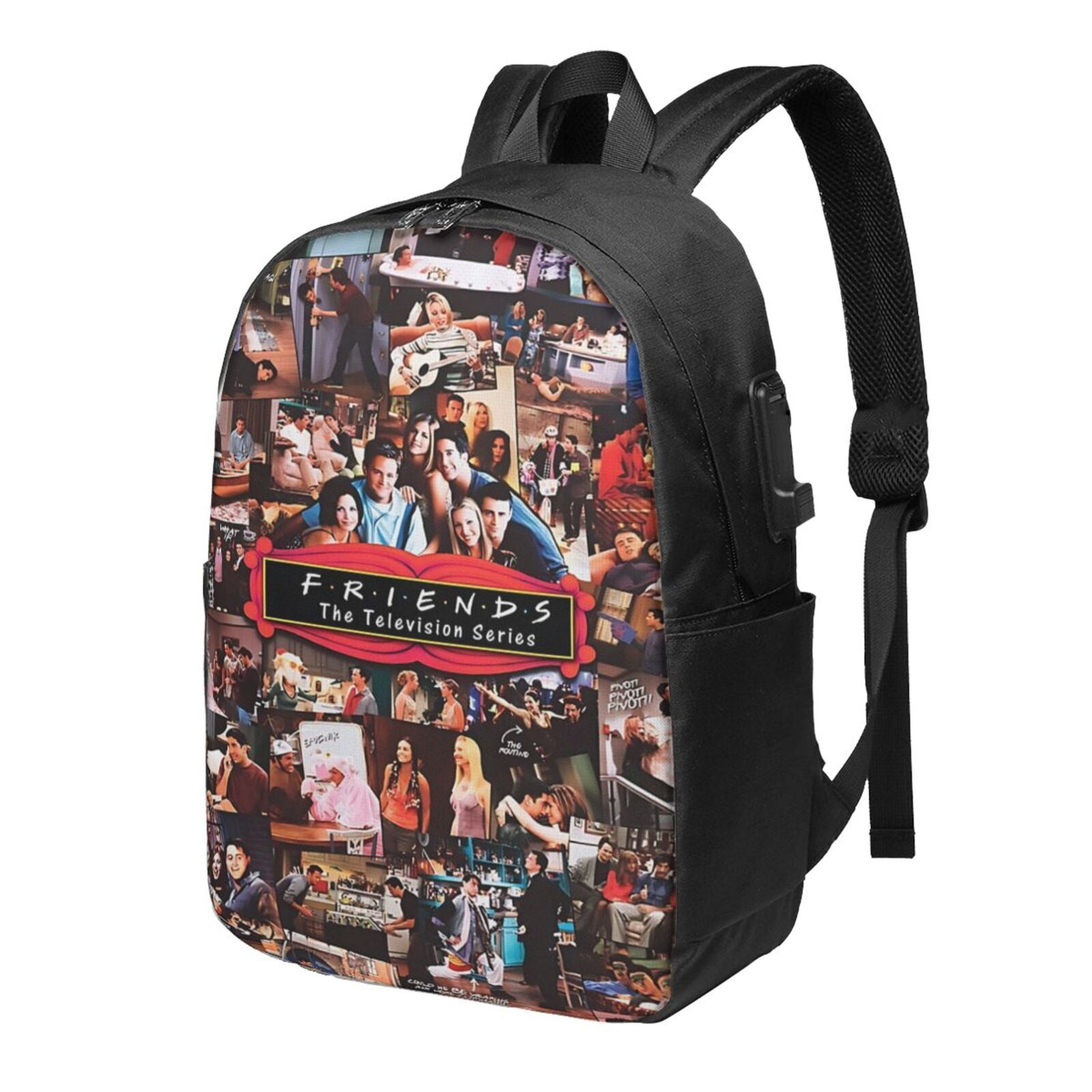 Friends Tv Show Backpack Bookbags with USB Charging Port Bag Daily ...