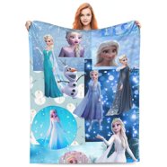 Disney Frozen - Anna, Elsa & Olaf, Snow Journey Kids Throw Blanket ...