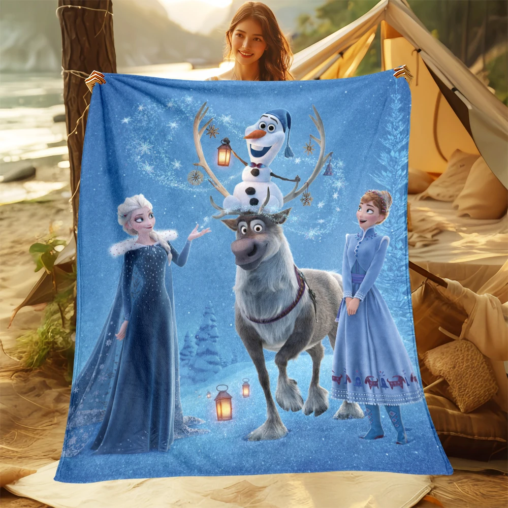 Kids Frozen Elsa Blanket Cartoon Frozen Throw Blankets Super Soft ...