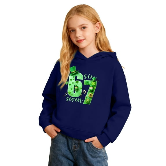 Kids Full 67 Boys Girls Oversized Outfit Long Sleeve Hoodie Sweatshirts ...