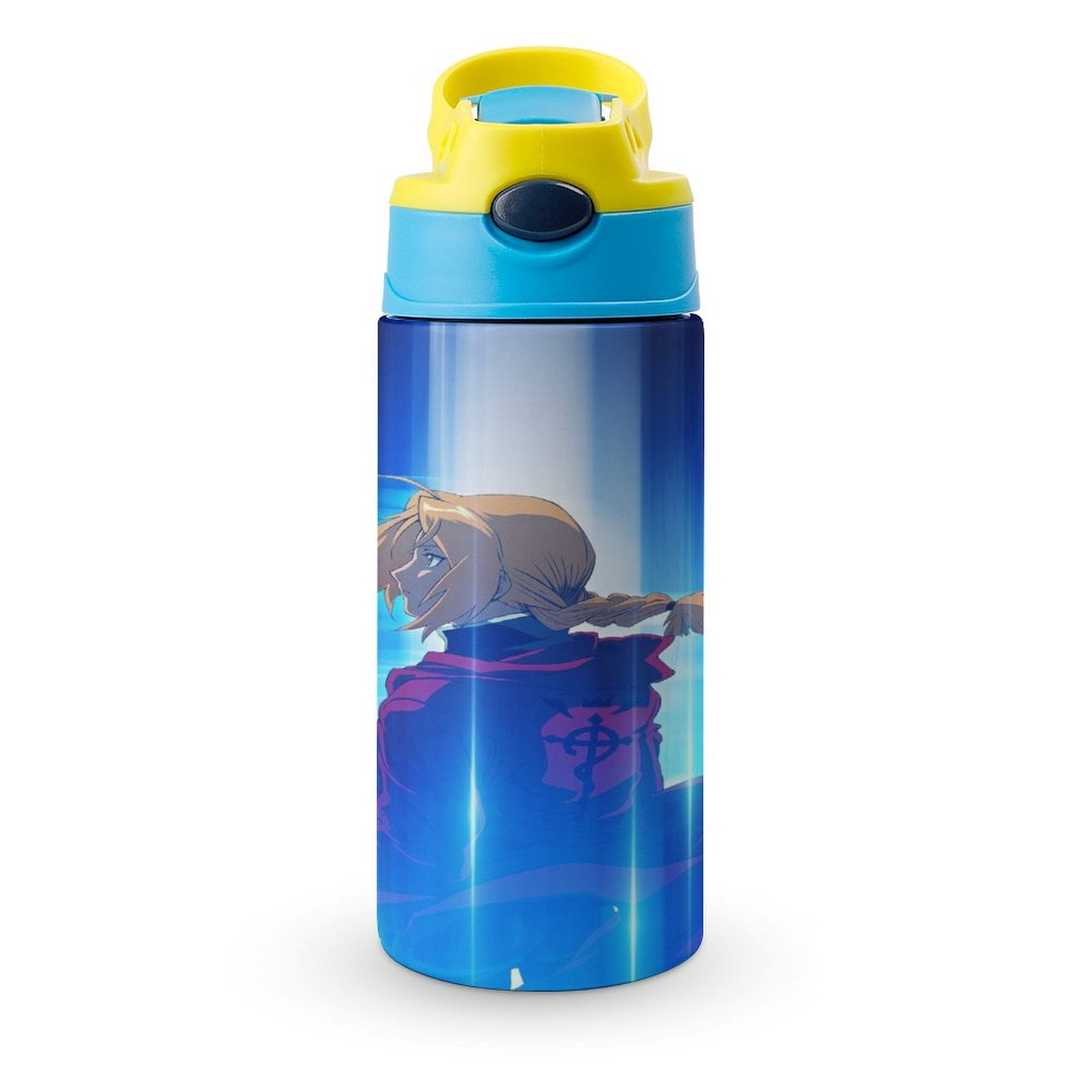 Kids Fullmetal Alchemist Water Bottle with Straw Lid Vacuum Insulated ...