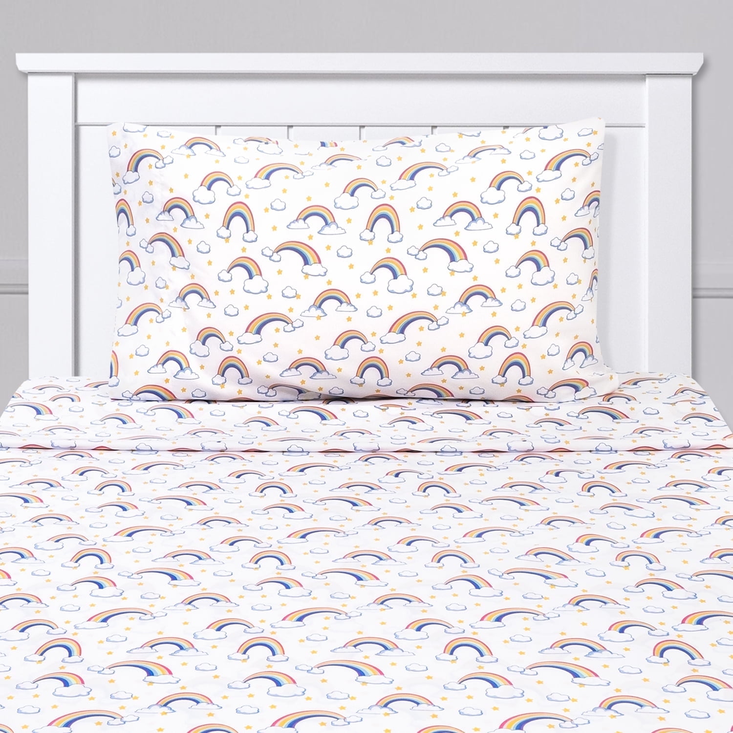 Kids Fun & Bright Printed Microfiber Sheet Sets, Ultra Soft Fitted ...