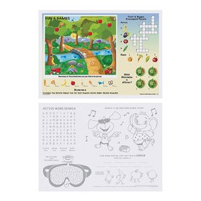 Kids Doodling Interactive Paper Placemats - 14in. x 10in. - 100 Pack ...