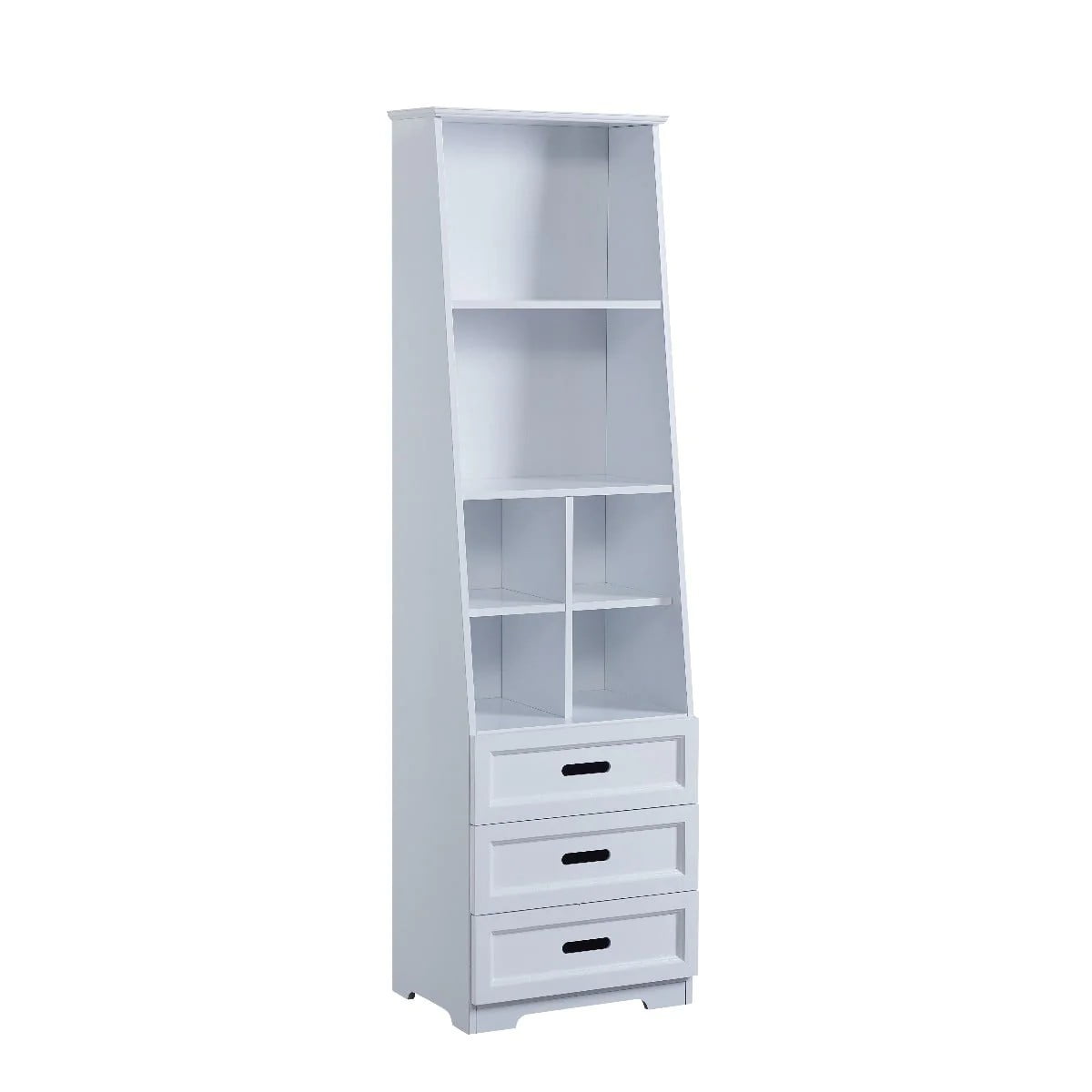Kids Funnel Bookcase Book Shelf Storage Unit with Book Display ...