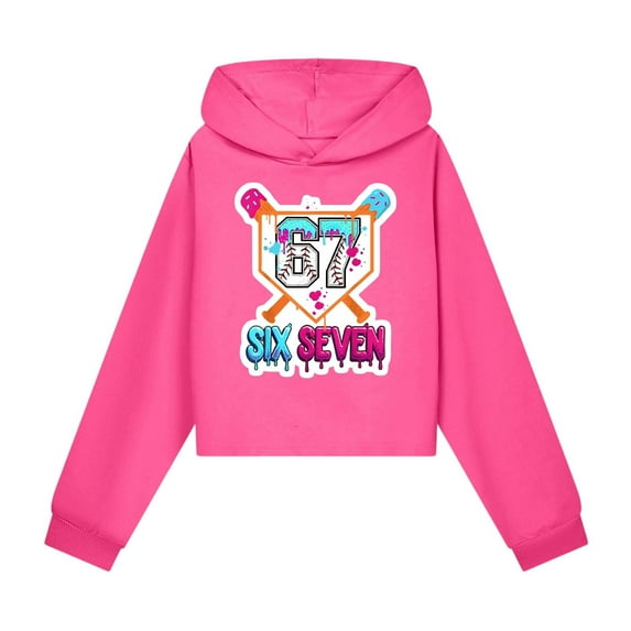 Kids Funny 67 Hoodies Sweatshirt Rap Thin Long Sleeve Crewneck Pullover ...