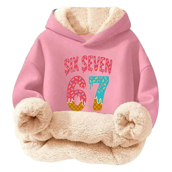 Kids Funny 67 Number Hoodies Long Sleeve Hooded Rap Sweatshirt Hip-hop ...