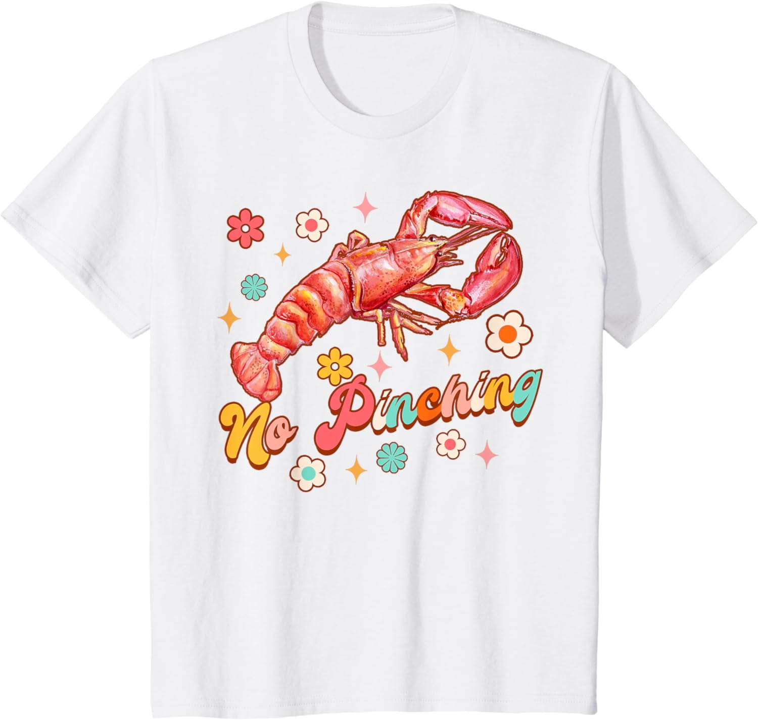Kids Funny Baby Boil Crawfish Lover Seafood Cajun No Pinching T-Shirt ...