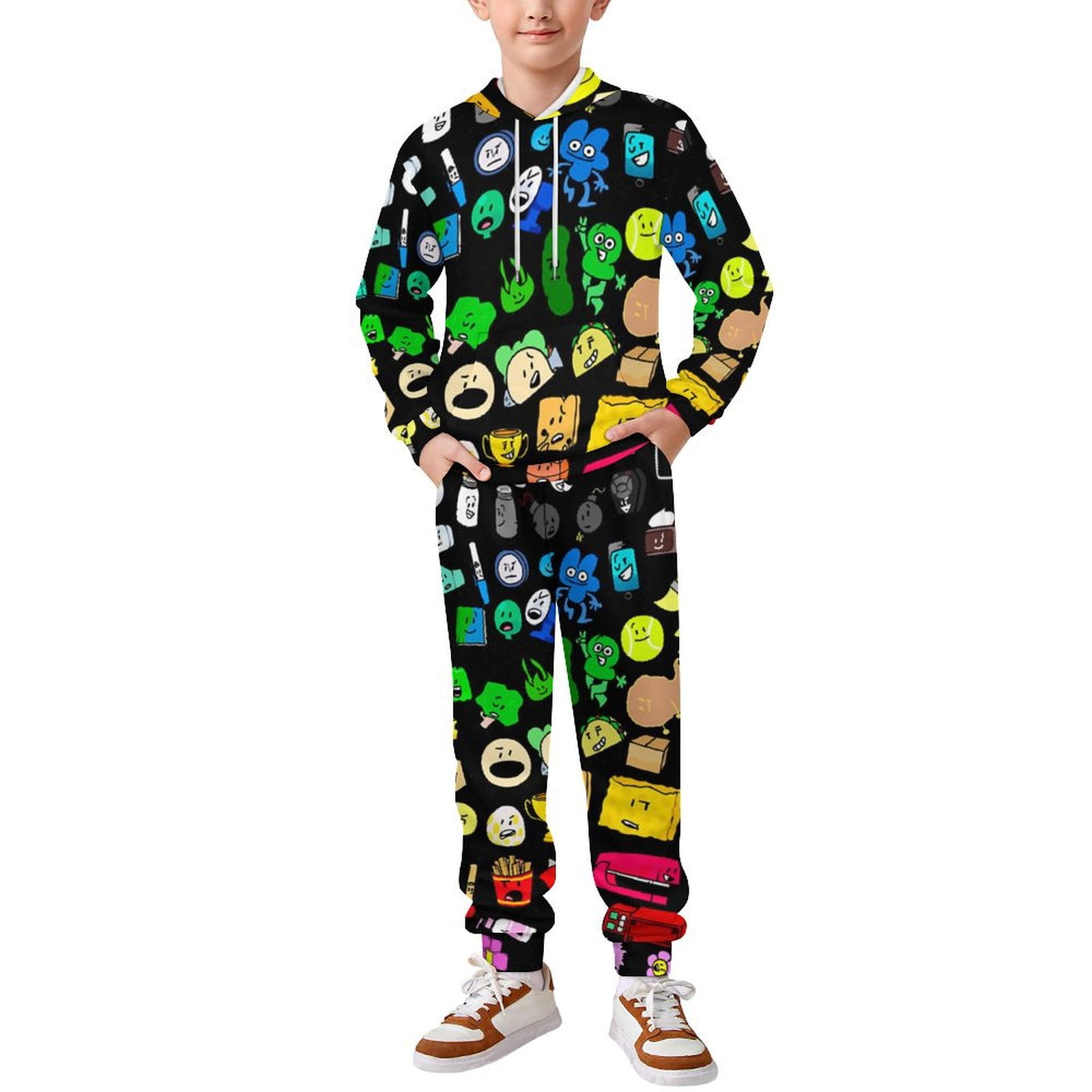 Kids Game BFDI Battle For Dream Island Pullover Hoodie Set 2 Pieces ...