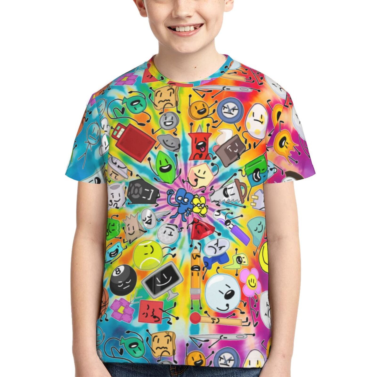 Kids Game BFDI Battle For Dream Island T-Shirts Youth 3D Print Short ...