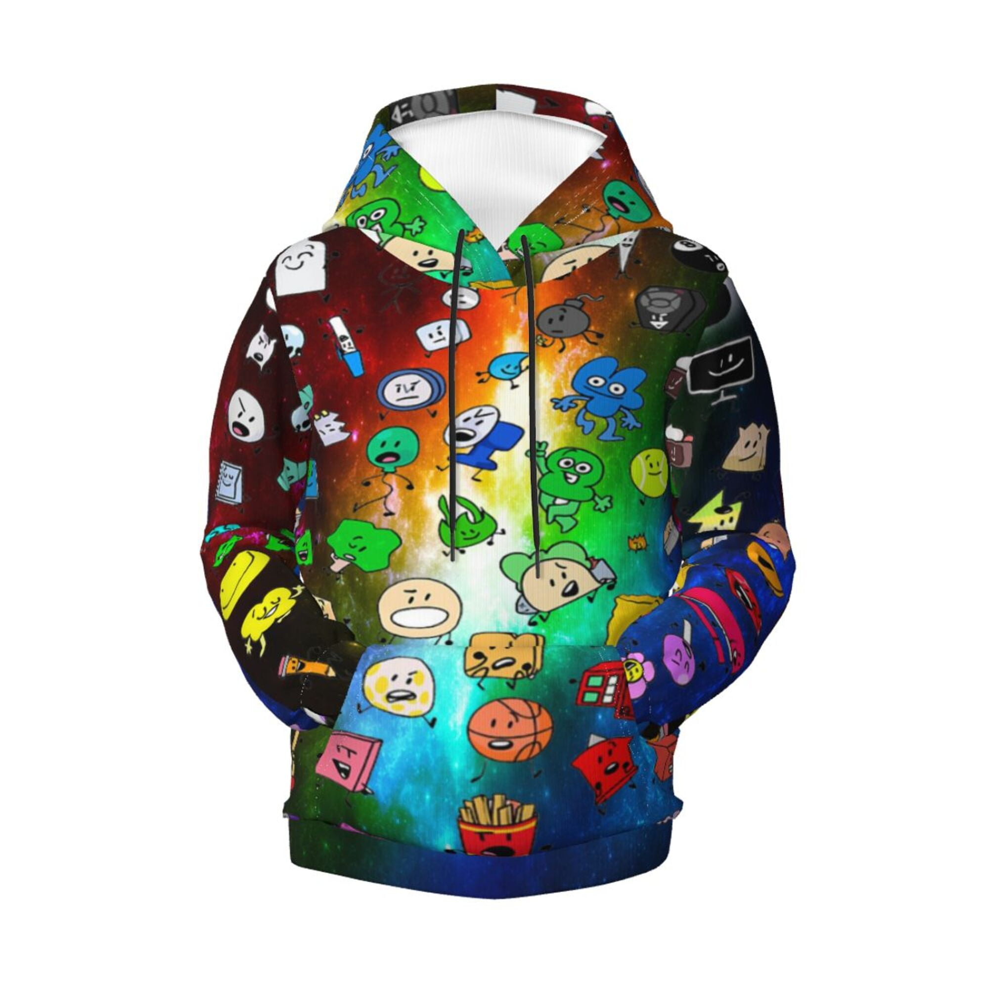 Kids Game Bfdi Battle For Dream Island Pullover Hoodie With Pocket ...
