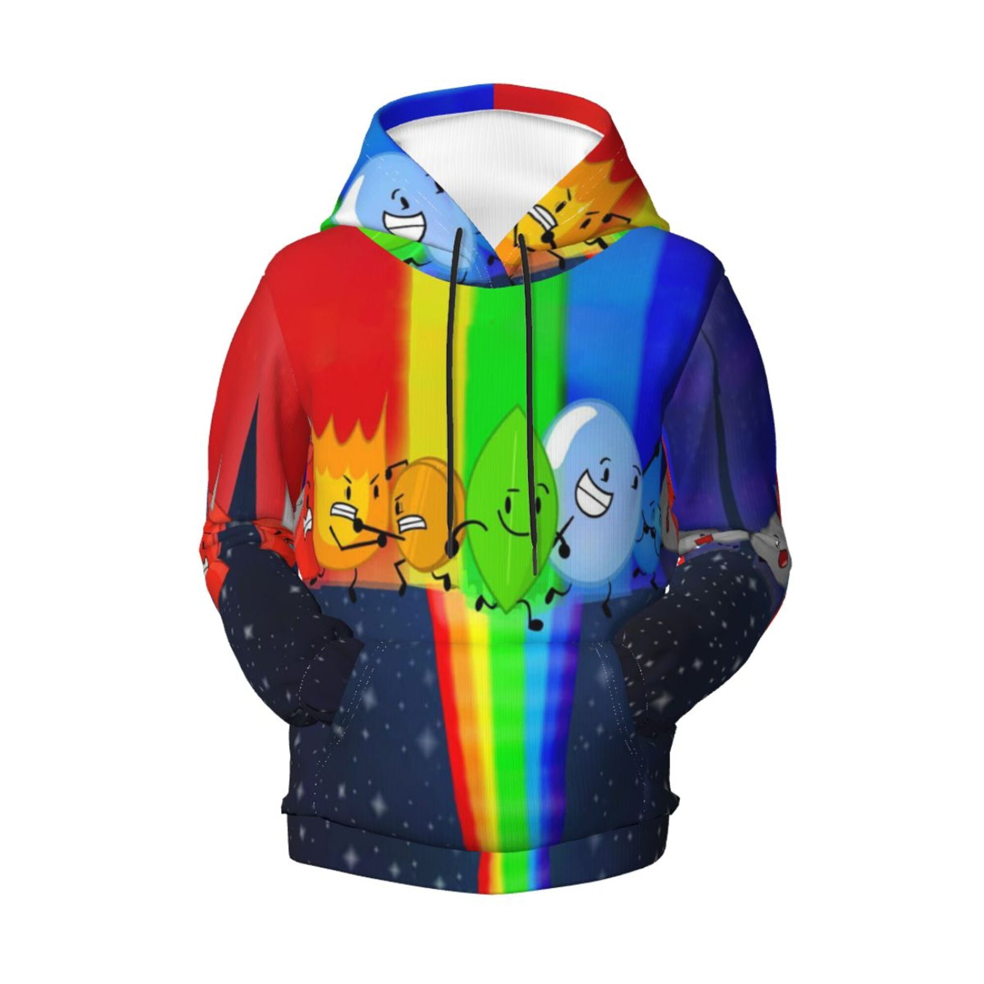 Kids Game Bfdi Battle For Dream Island Pullover Hoodie With Pocket ...