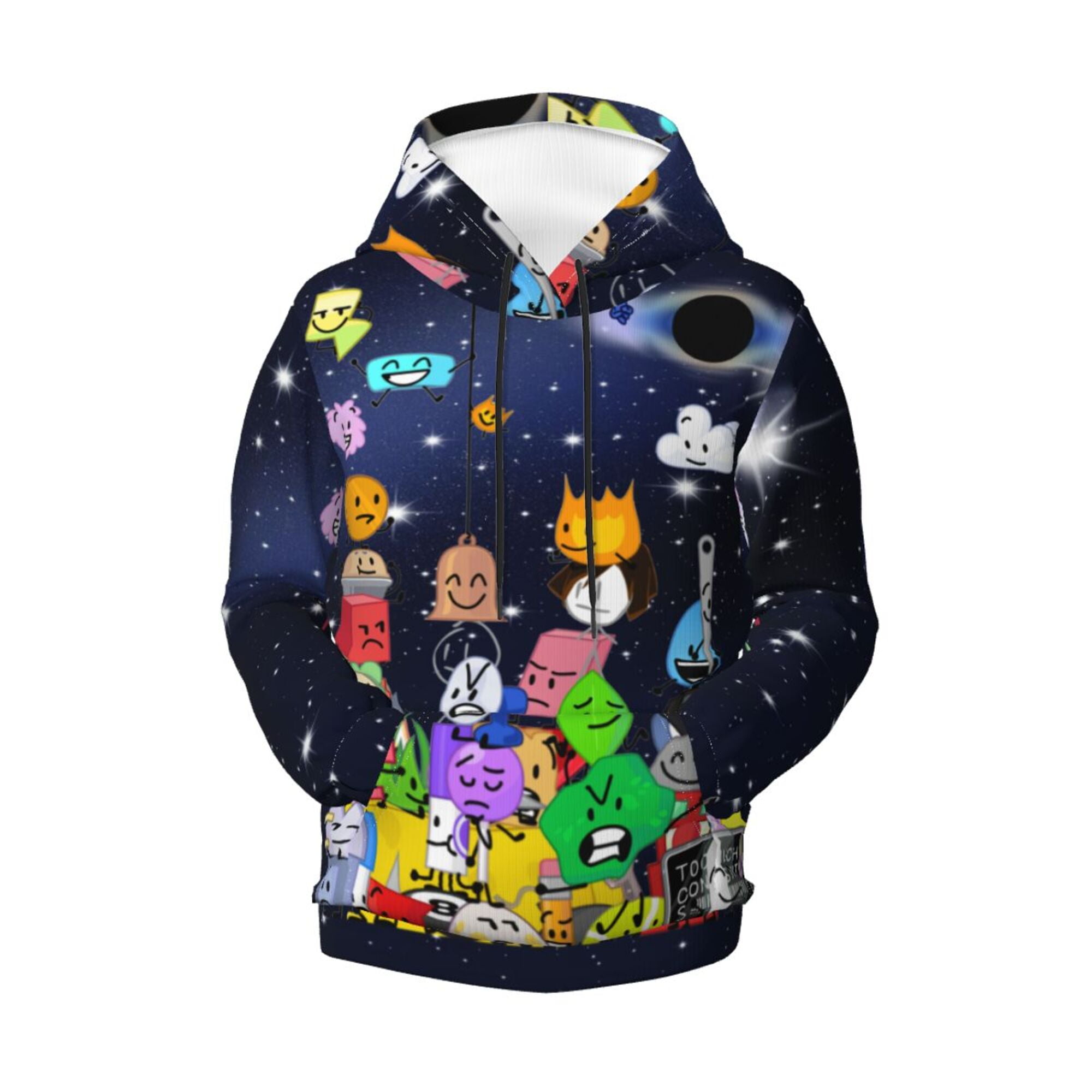 Kids Game Bfdi Battle For Dream Island Pullover Hoodie With Pocket ...