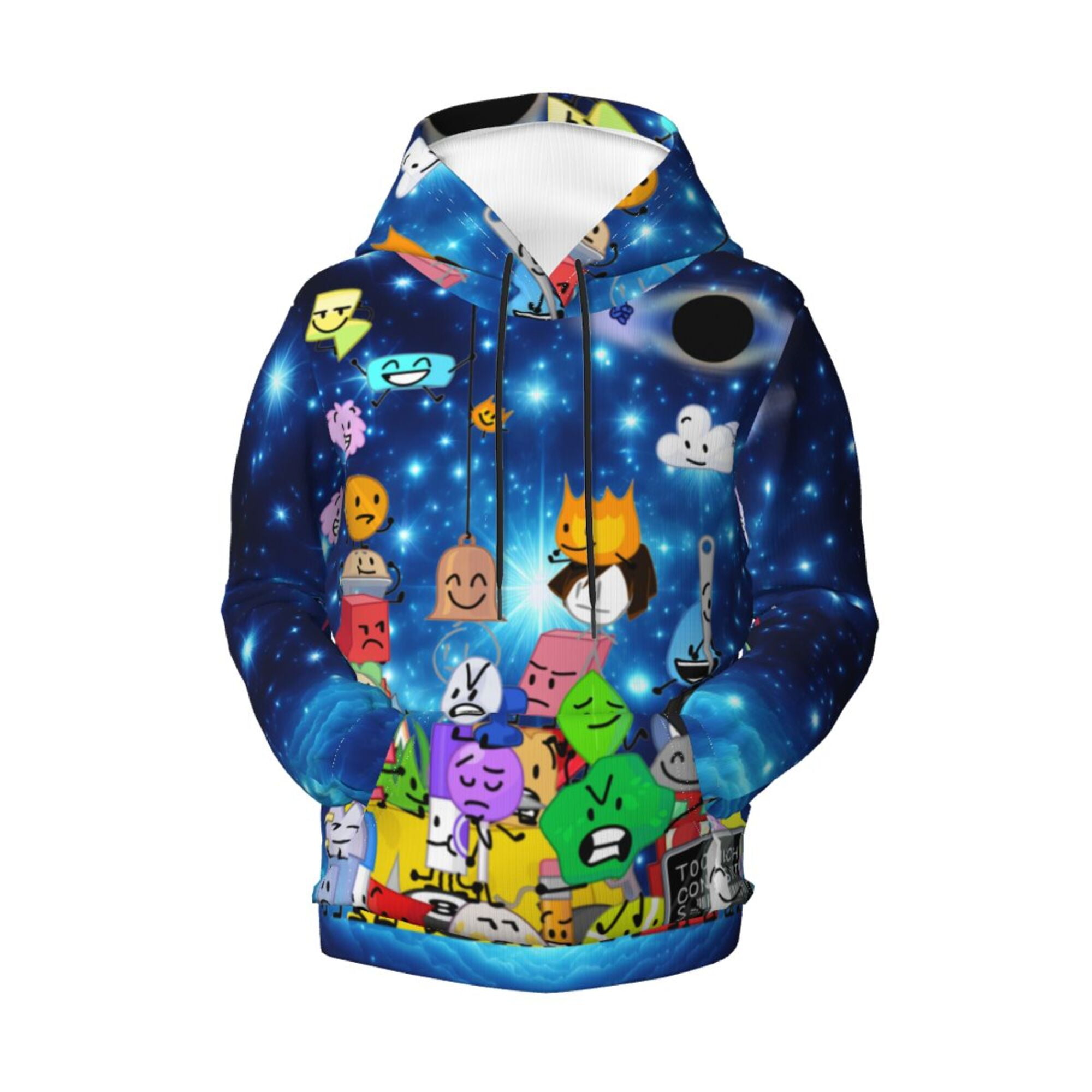 Kids Game Bfdi Battle For Dream Island Pullover Hoodie With Pocket ...