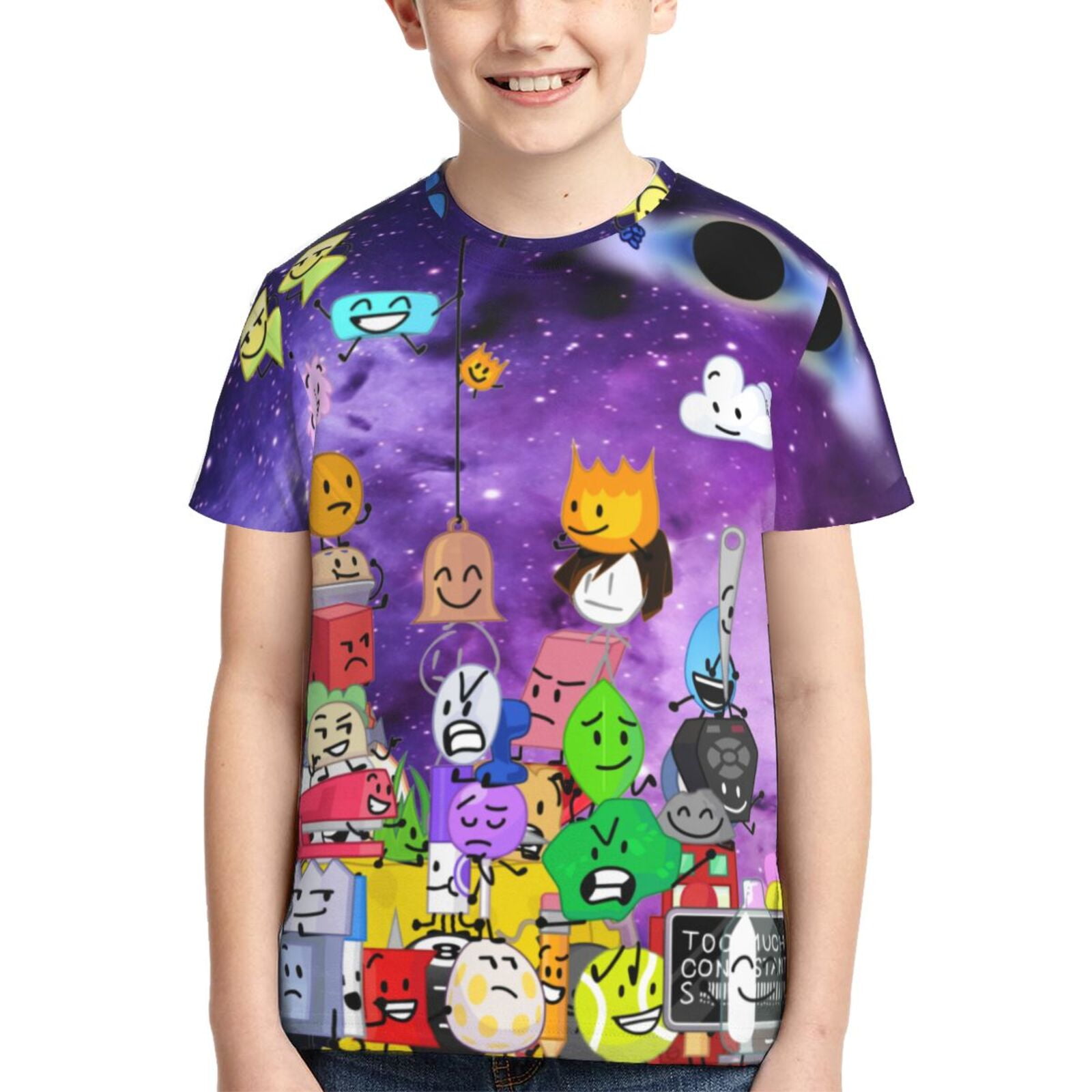 Kids Game Game BFDI Battle For Dream Island T-Shirts Youth 3D Print ...