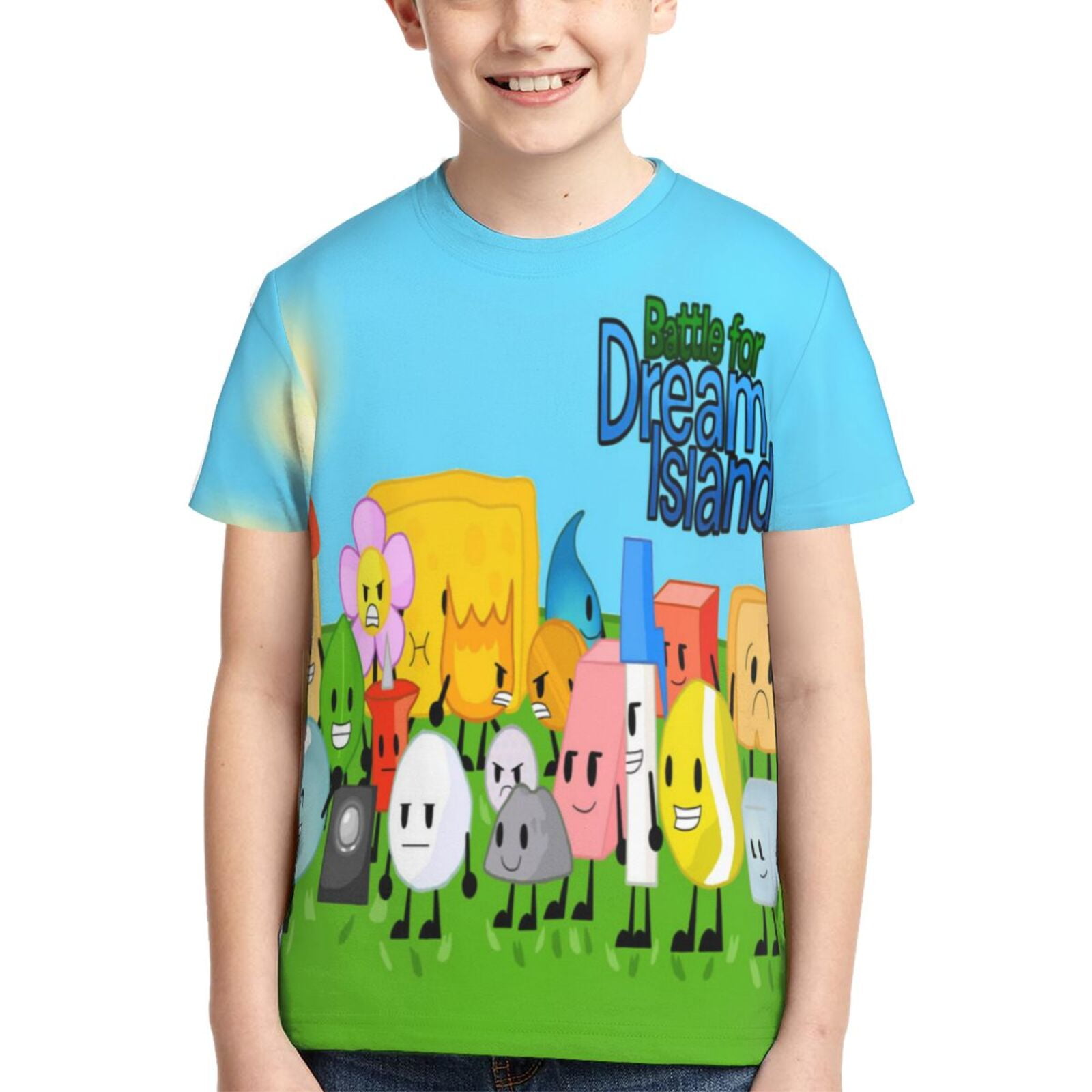 Kids Game Game BFDI Battle For Dream Island T-Shirts Youth 3D Print ...