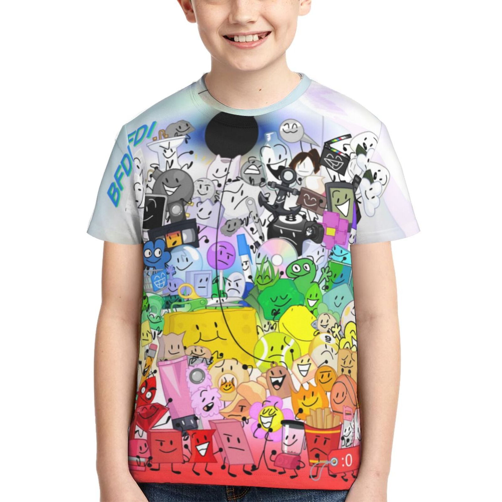 Kids Game Game BFDI Battle For Dream Island T-Shirts Youth 3D Print ...