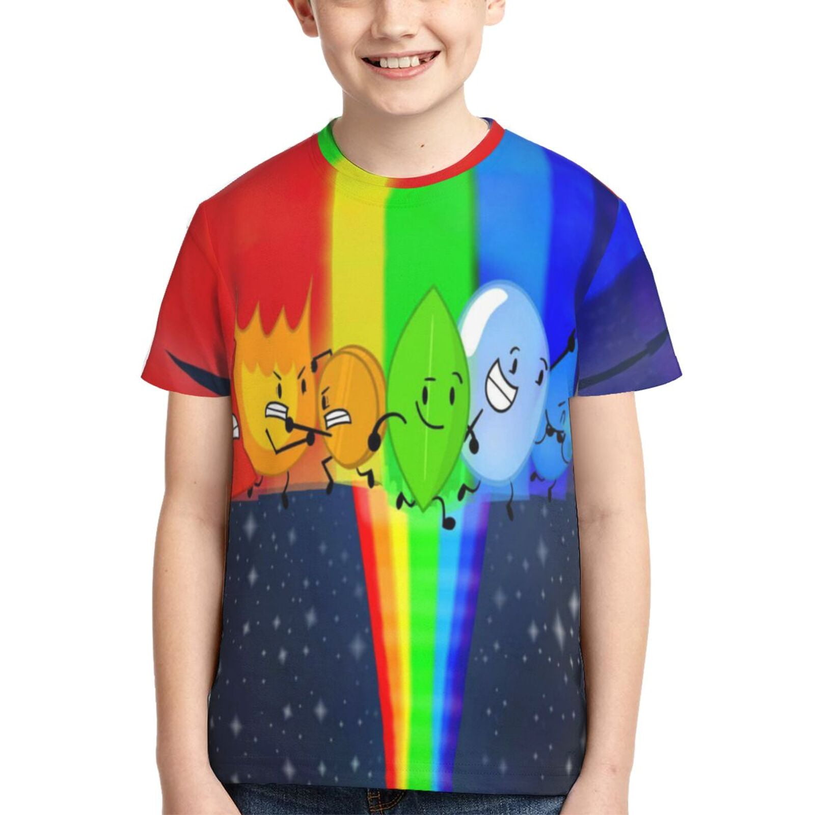 Kids Game Game BFDI Battle For Dream Island T-Shirts Youth 3D Print ...