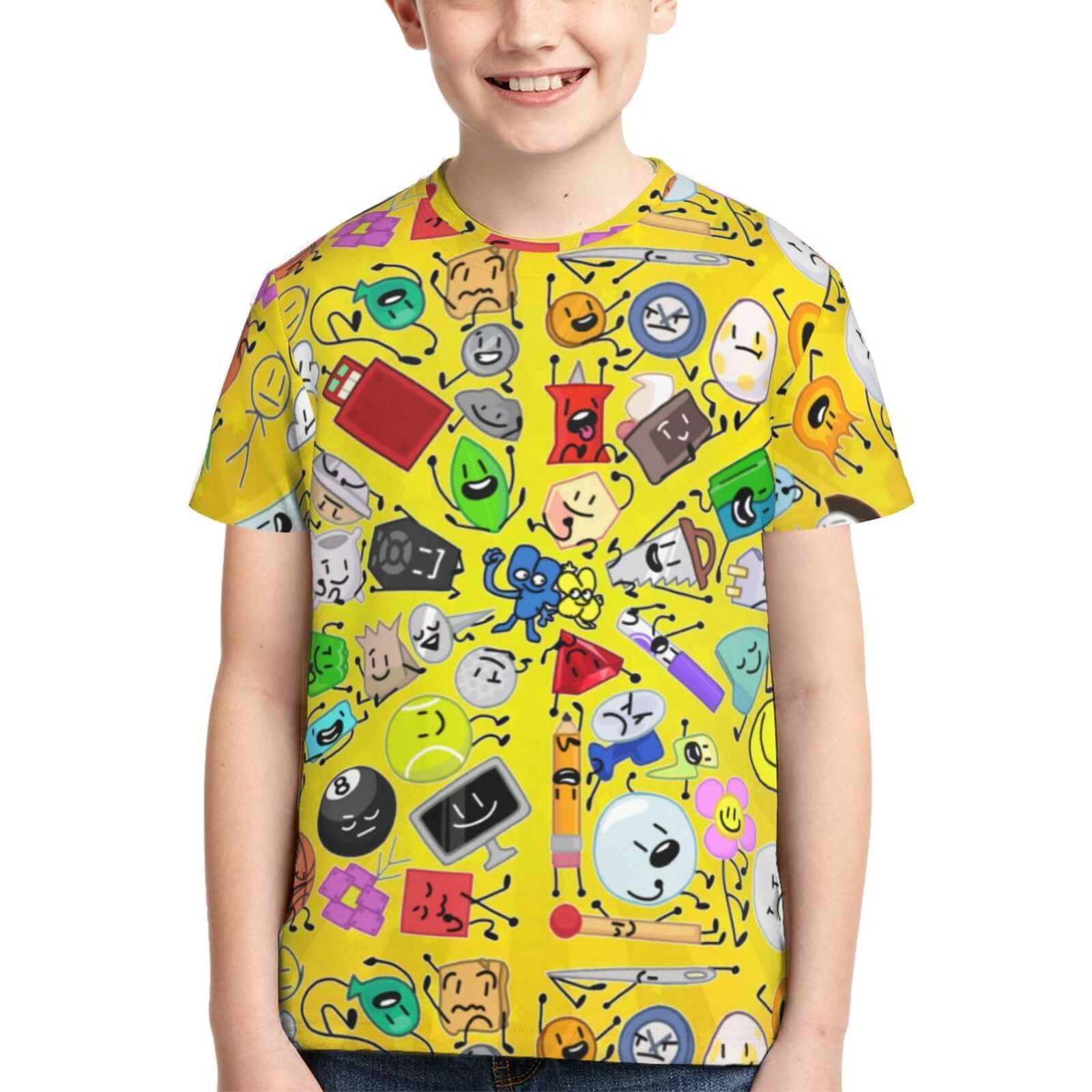 Kids Game Game BFDI Battle For Dream Island T-Shirts Youth 3D Print ...