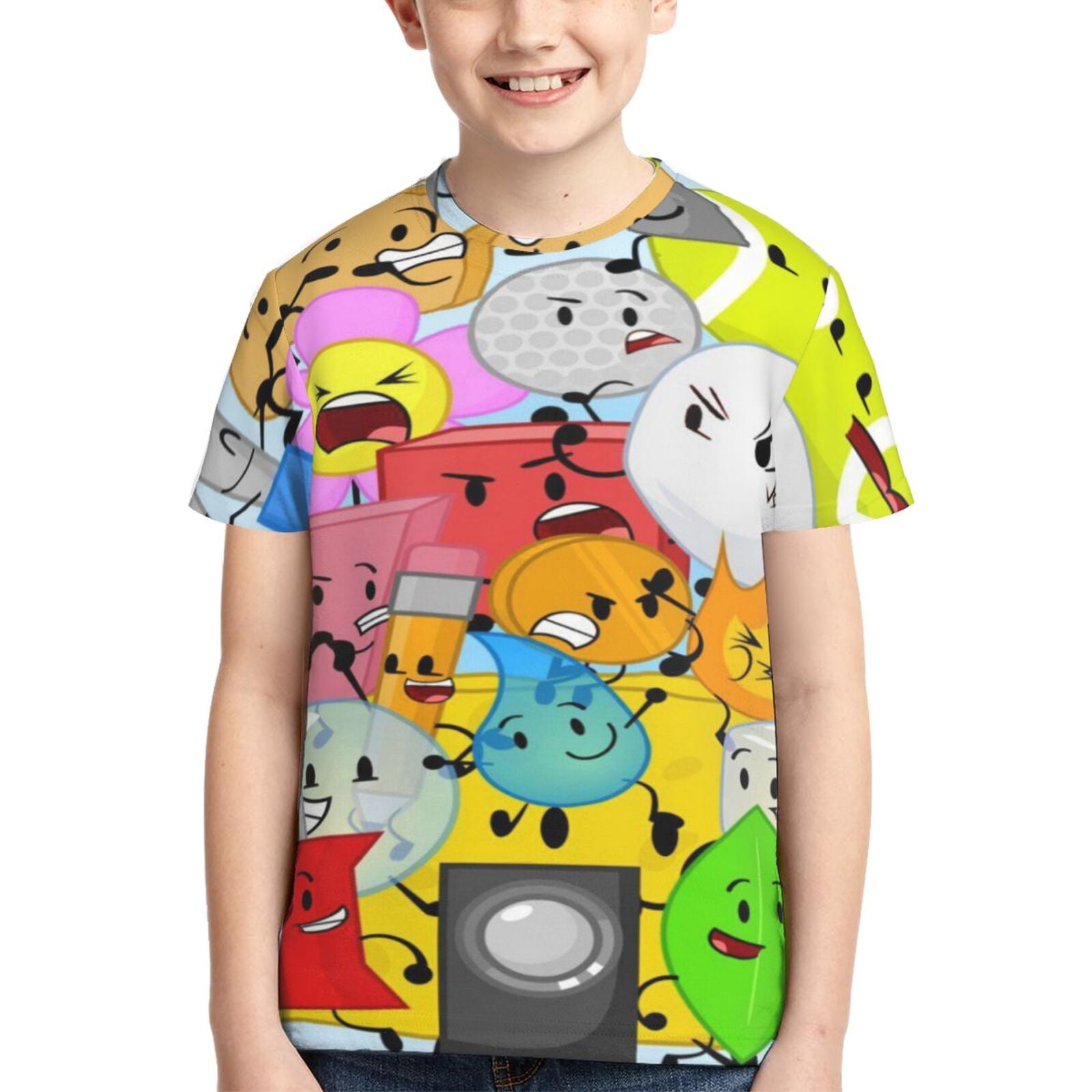 Kids Game Game BFDI Battle For Dream Island T-Shirts Youth 3D Print ...