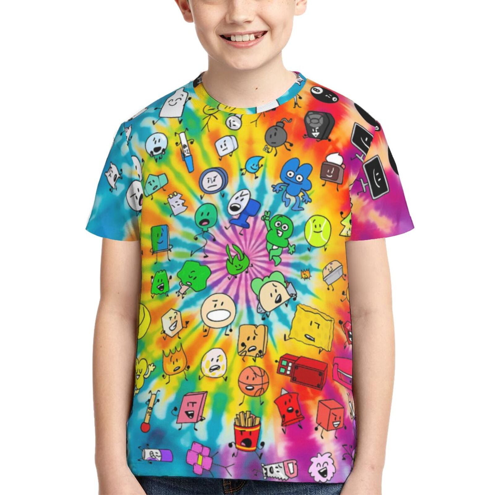 Kids Game BFDI Battle For Dream Island T-Shirts Youth 3D Print Short ...