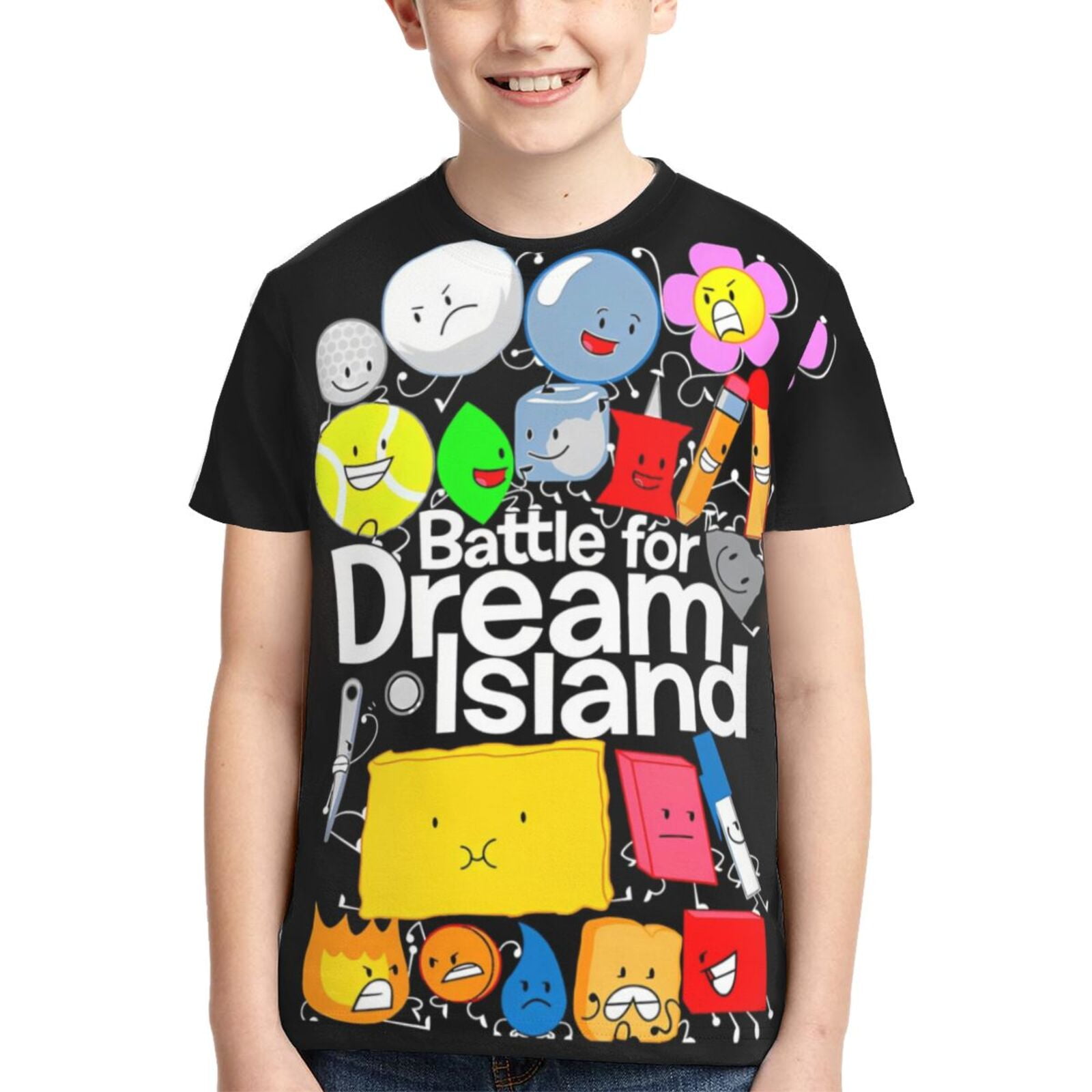 Kids Game Game BFDI Battle For Dream Island T-Shirts Youth 3D Print ...