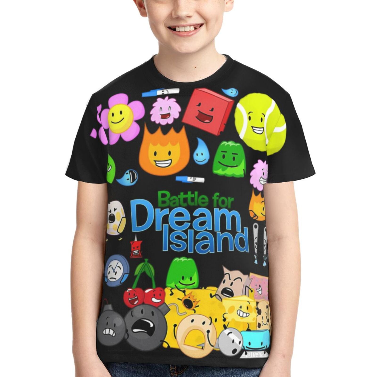 Kids Game Game BFDI Battle For Dream Island T-Shirts Youth 3D Print ...