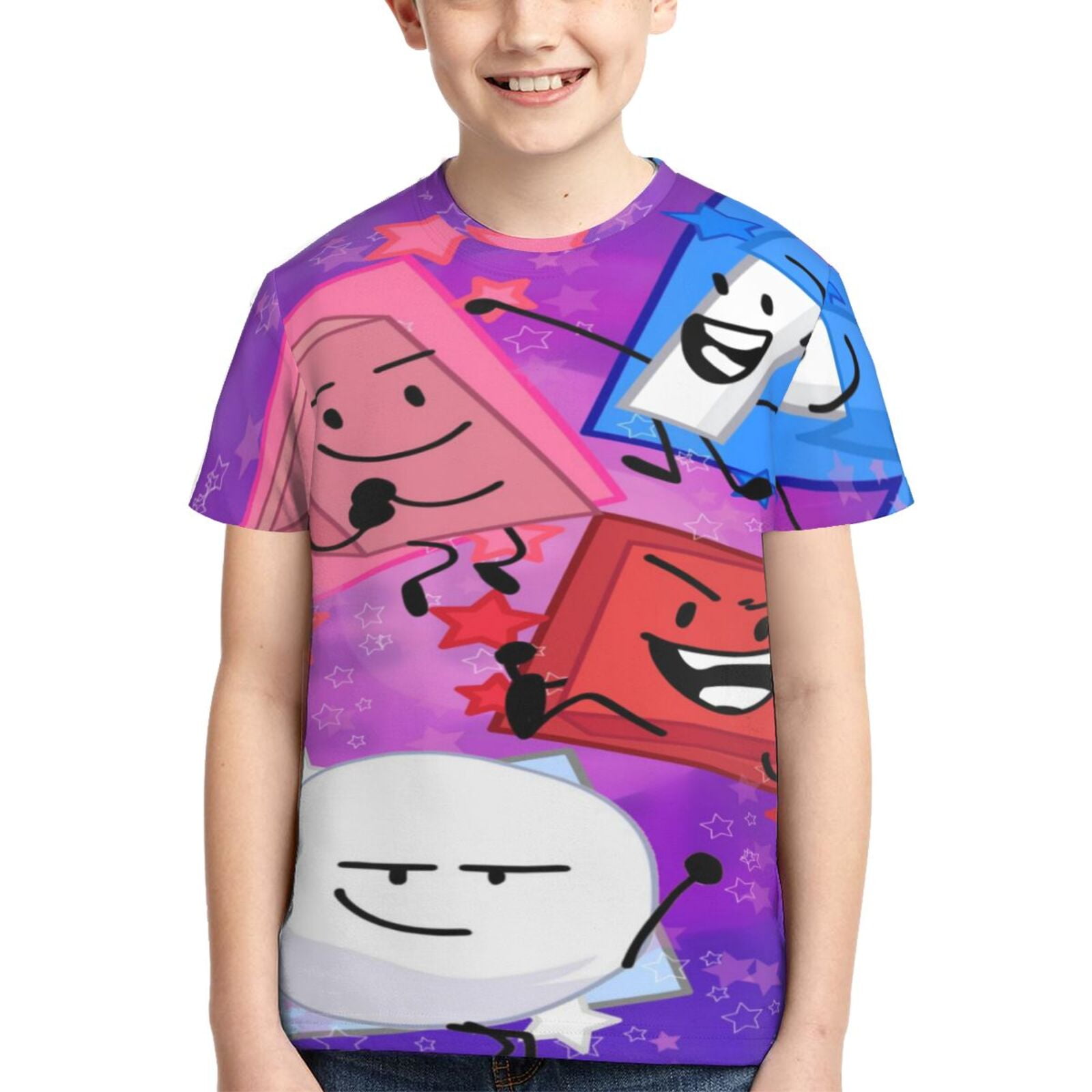 Kids Game Game BFDI Battle For Dream Island T-Shirts Youth 3D Print ...