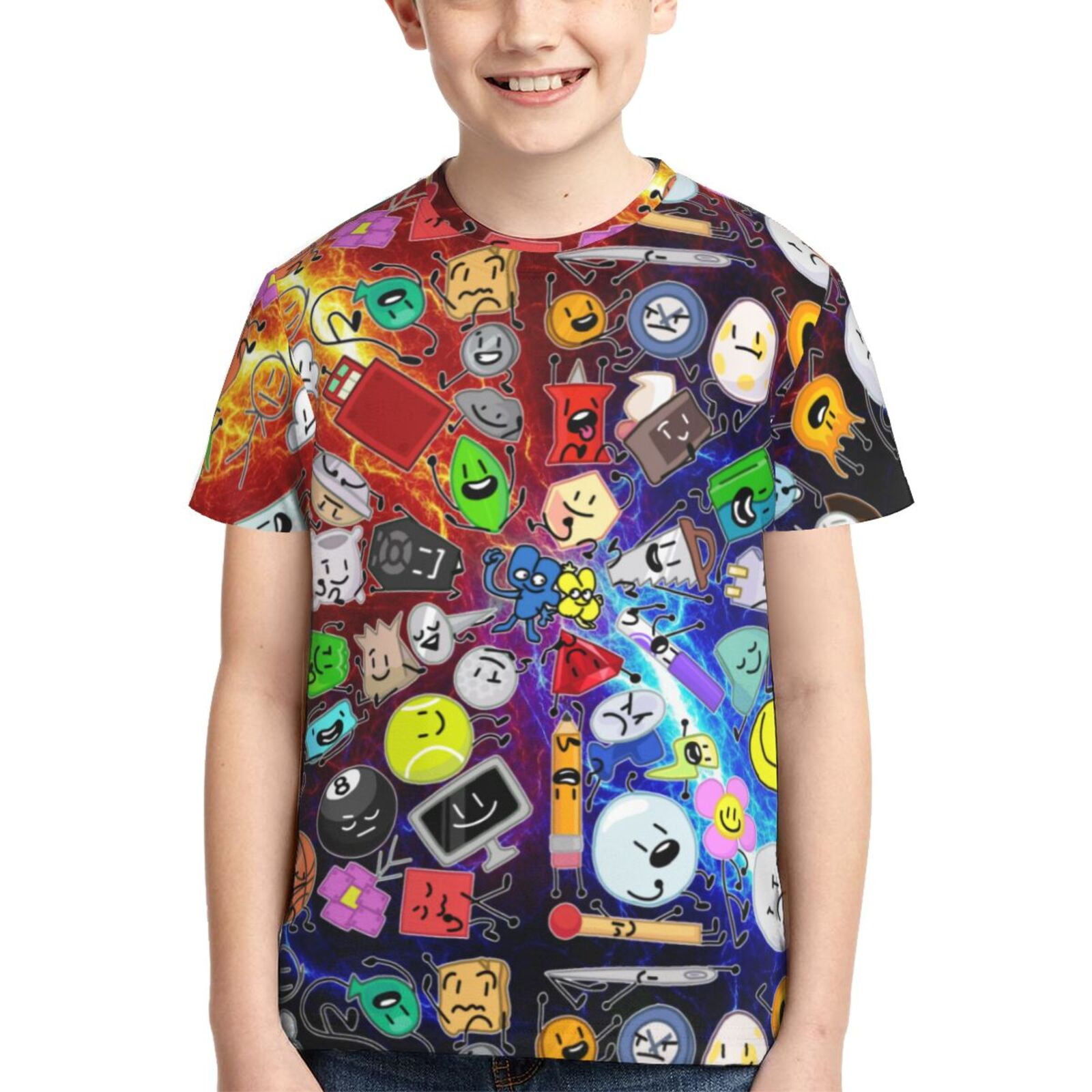 Kids Game Game BFDI Battle For Dream Island T-Shirts Youth 3D Print ...