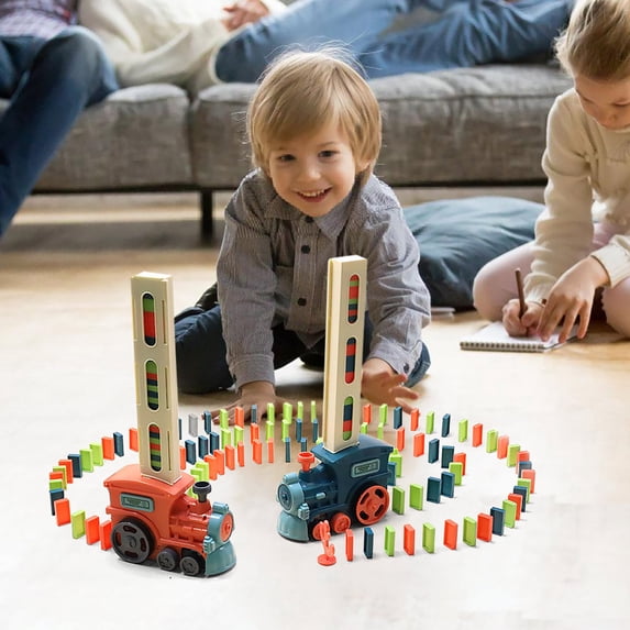 Kids Games Train Toys,Domino Train Toy Set,Birthday Gift Kids Toys ...