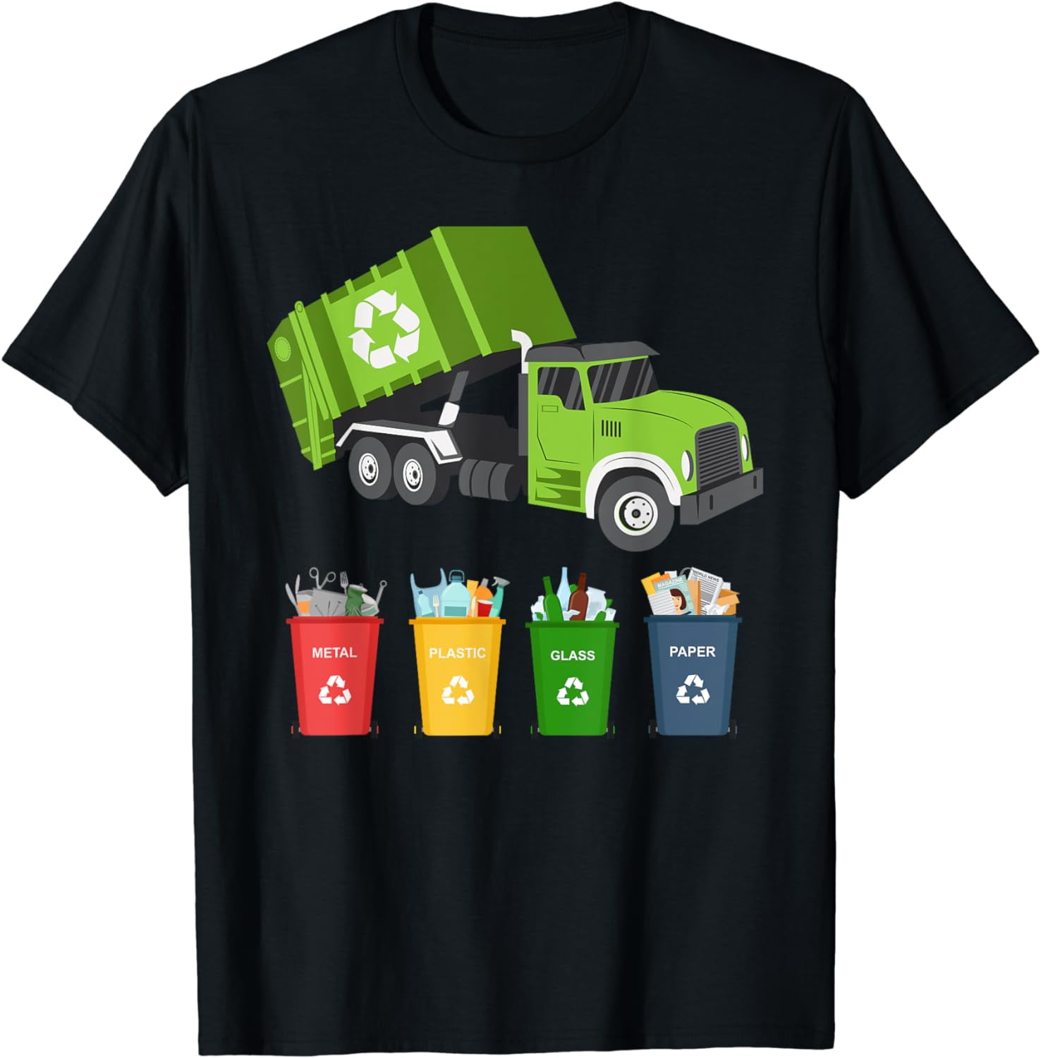 Kids Garbage Truck Shirt Waste Trash Recycling t apparel T-Shirt ...