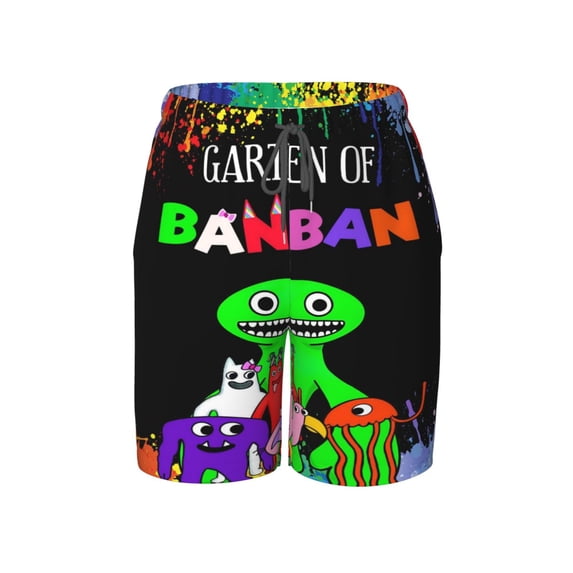 Kids Garden Monster Animal Banban Beach Shorts with Mesh Liner Swim ...