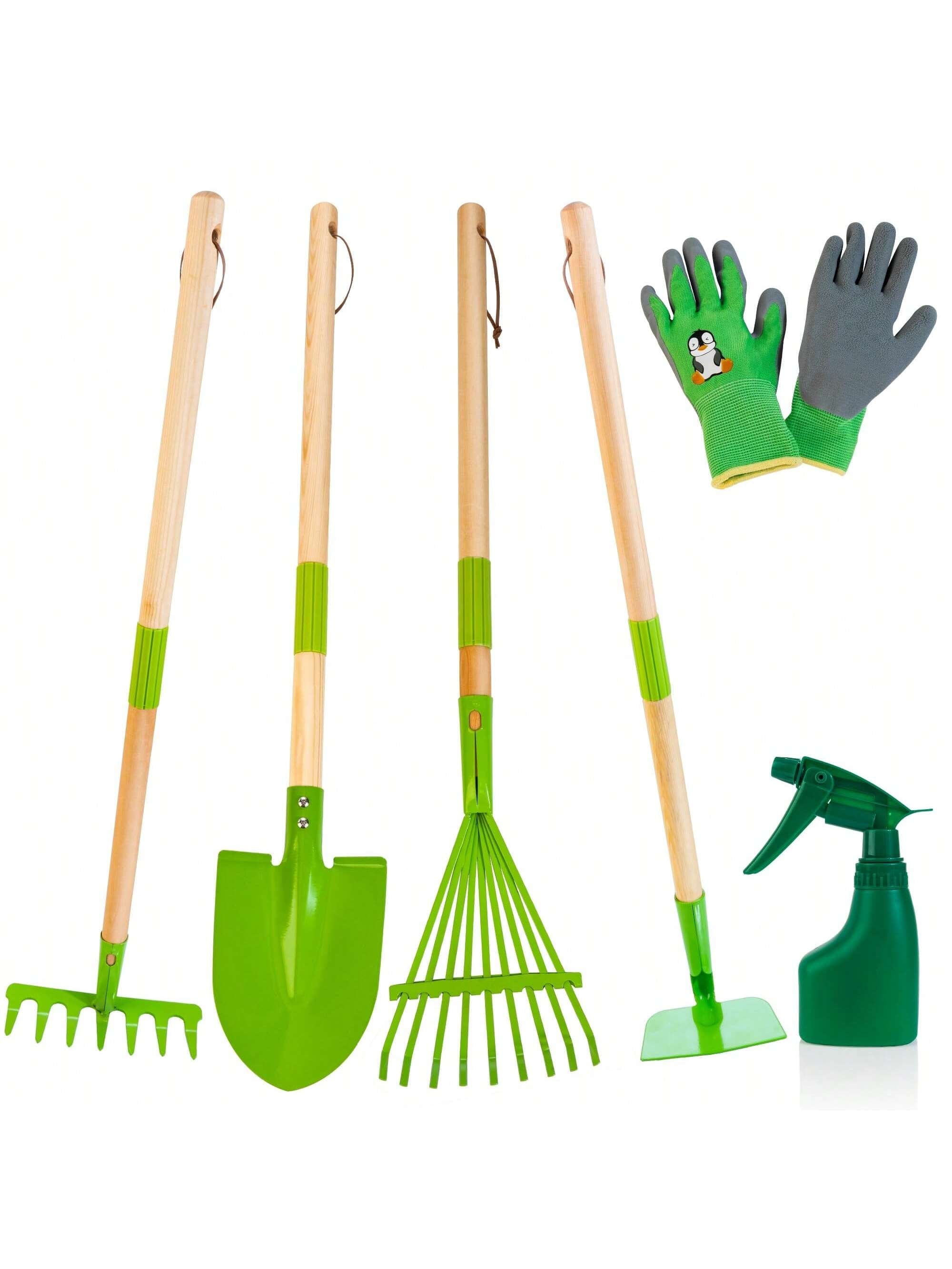 Kids Garden Tools Set, 7 PCS Gardening Tool For Kids With Gloves ...