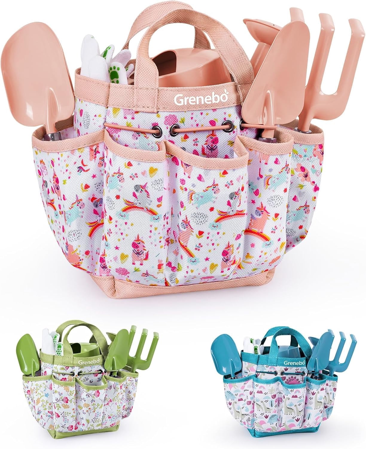 Kids Gardening Set Toys, Quality Garden Tool Kit for Kids and Toddlers ...