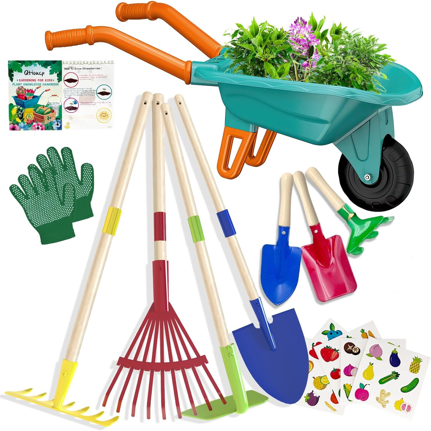 GourmetG Kids Gardening Tools Outdoor Toys Set Backyard Play ...