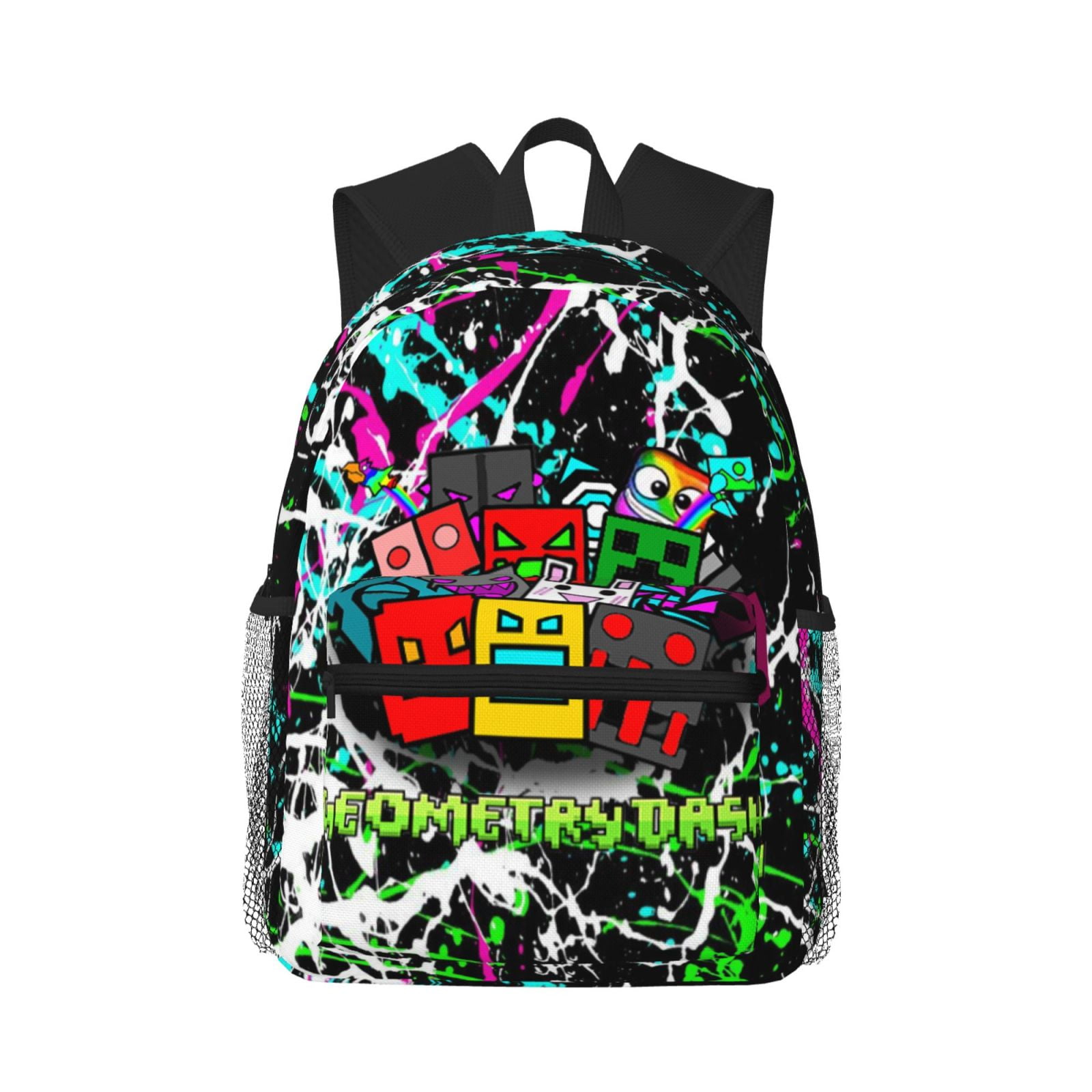 Geometry Dash Backpack Lightweight Travel Casual Daypack Bookbag ...